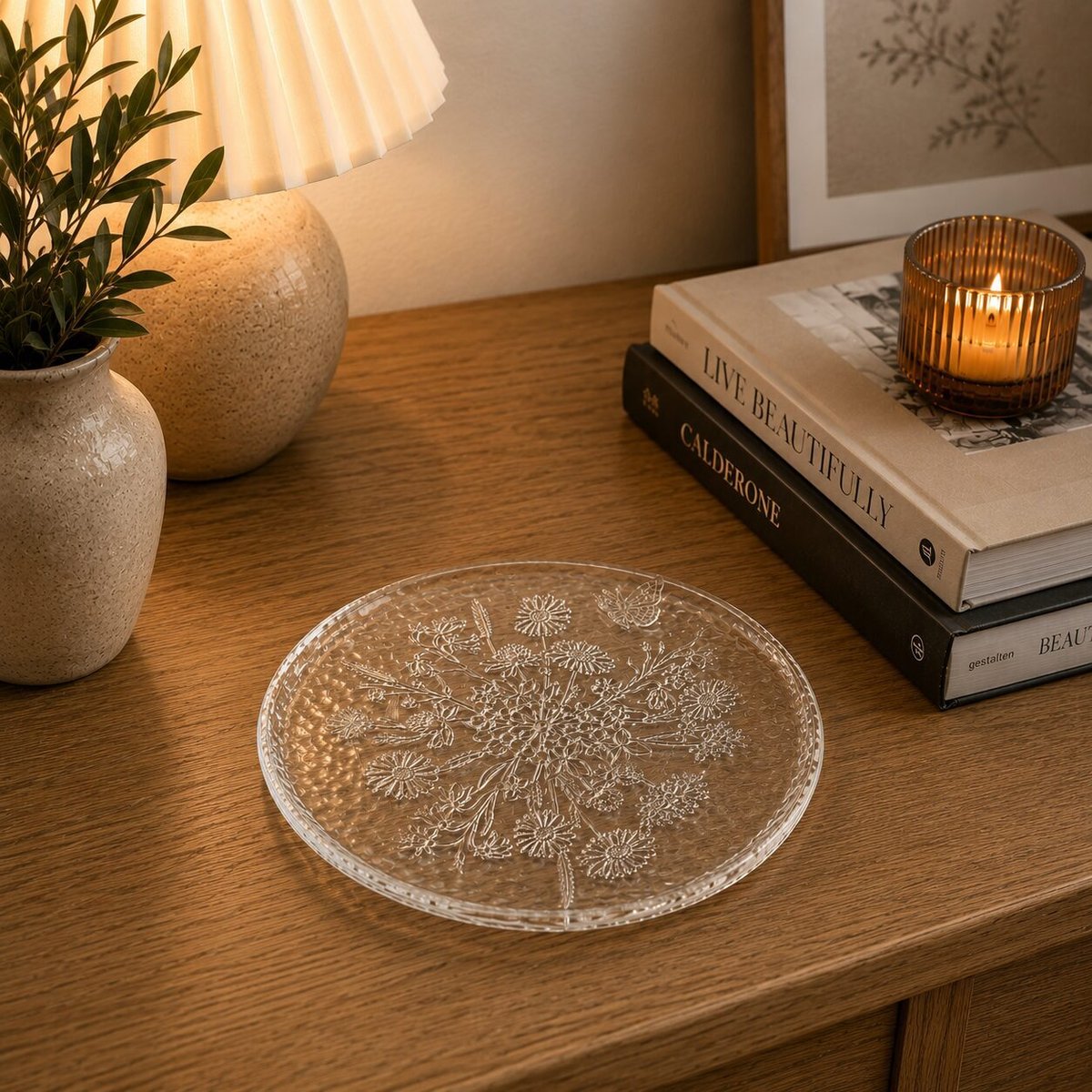 Assiette Ulla en Cristal de Verre de Kosta Boda, 1980s en vente sur Pamono