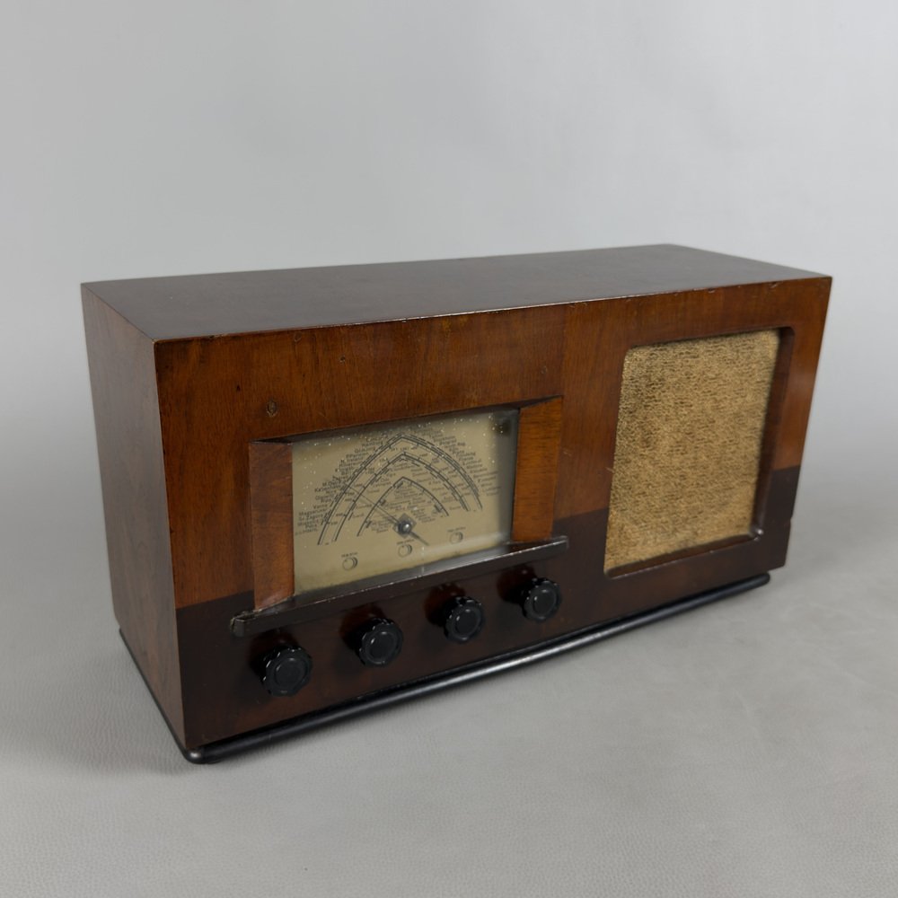 Vintage Typ 113 B Röhrenradio aus Holz von Philips bei Pamono kaufen