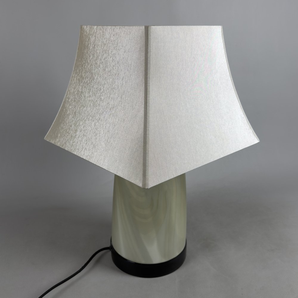 Vintage Opaline Murano Glass Table Lamp, 1990s for sale at Pamono