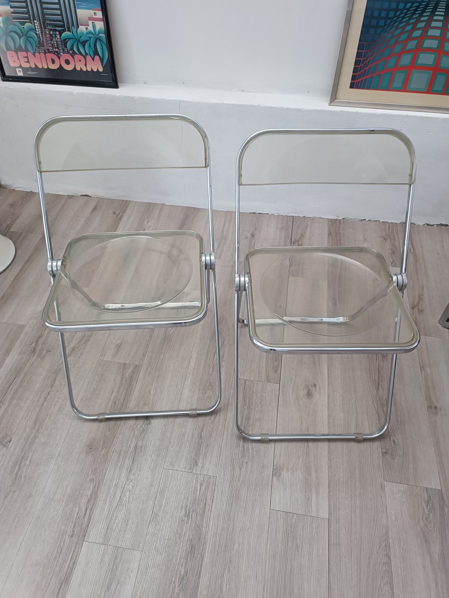Plia Chairs by Giancarlo Piretti for Anonima Castelli, 1967, Set of 2 ...