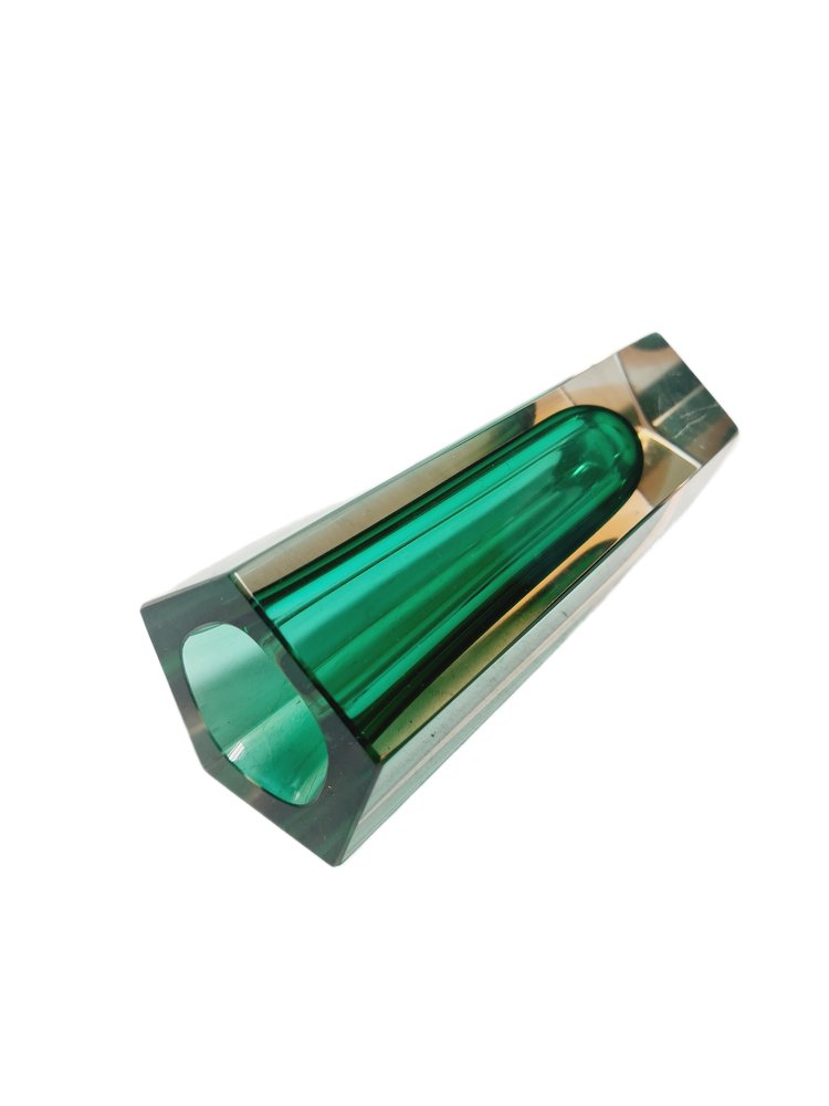 Italian Murano Glass Vase from Mandruzzato, 1950s for sale at Pamono