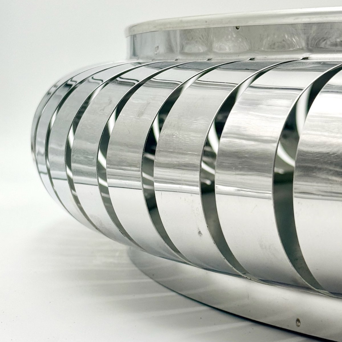 Space Age Chrome Mirror with Integrated Lighting, Italy, 1970s for sale ...