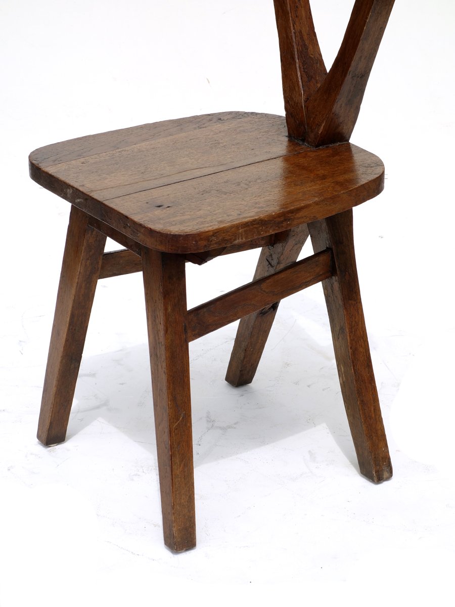 Vintage Wooden Chairs, Set of 4 for sale at Pamono