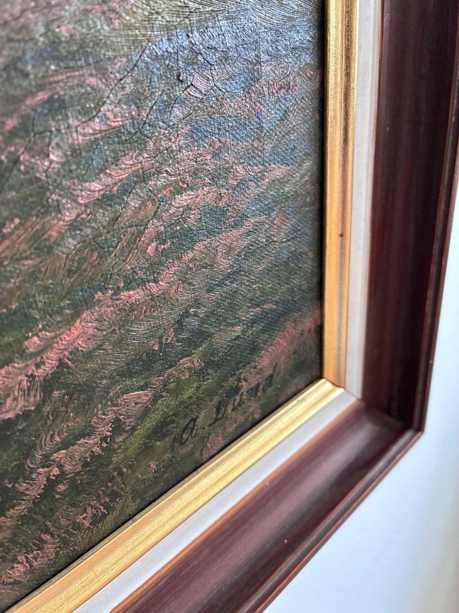 Countryside Landscape, Oil Painting, Framed for sale at Pamono