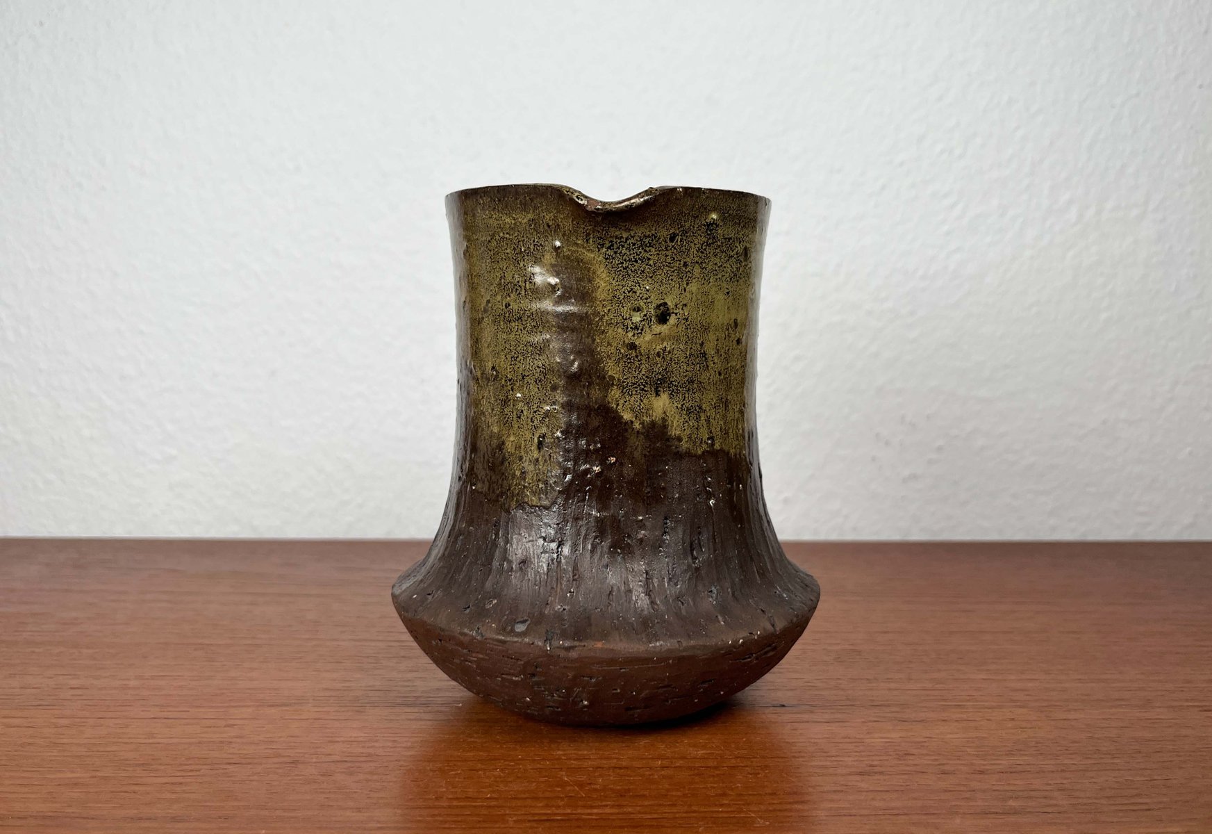 Mid-Century Modern Danish Studio Pottery Carafe Vase from Poul Havgaard ...