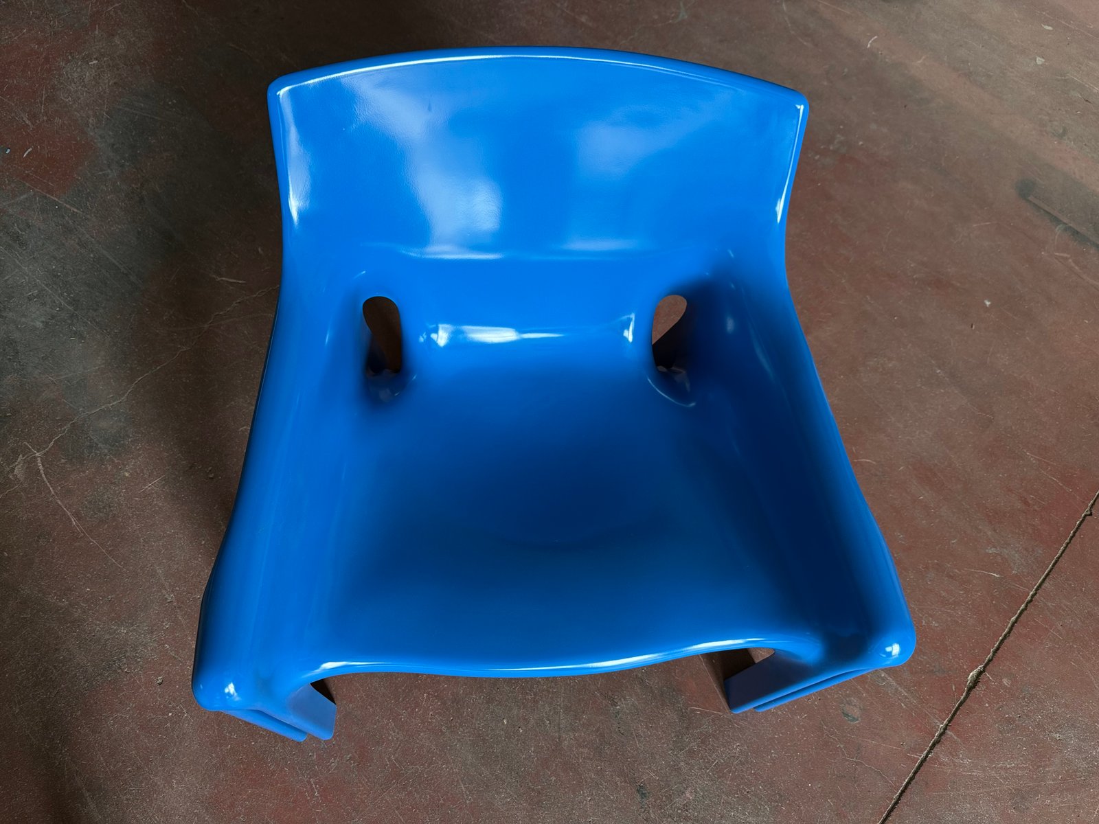 Chaise Modèle Vicario Bleue par Vico Magistretti pour Artemide, 1970s ...