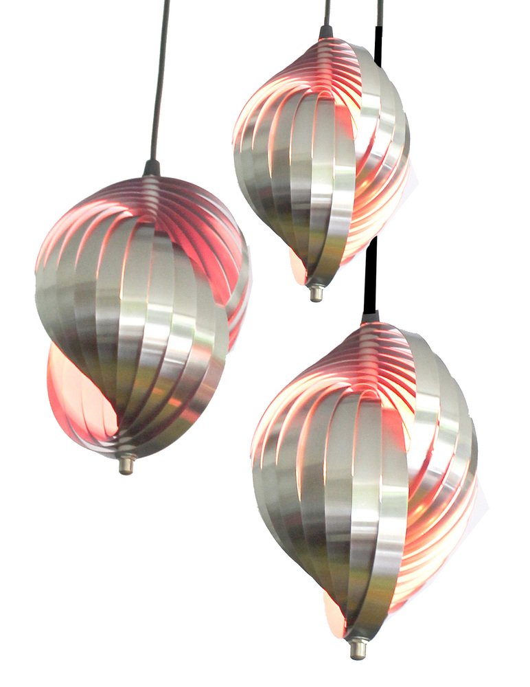 Vintage Space Age Pendant Light from Lyfa, 1970s for sale at Pamono