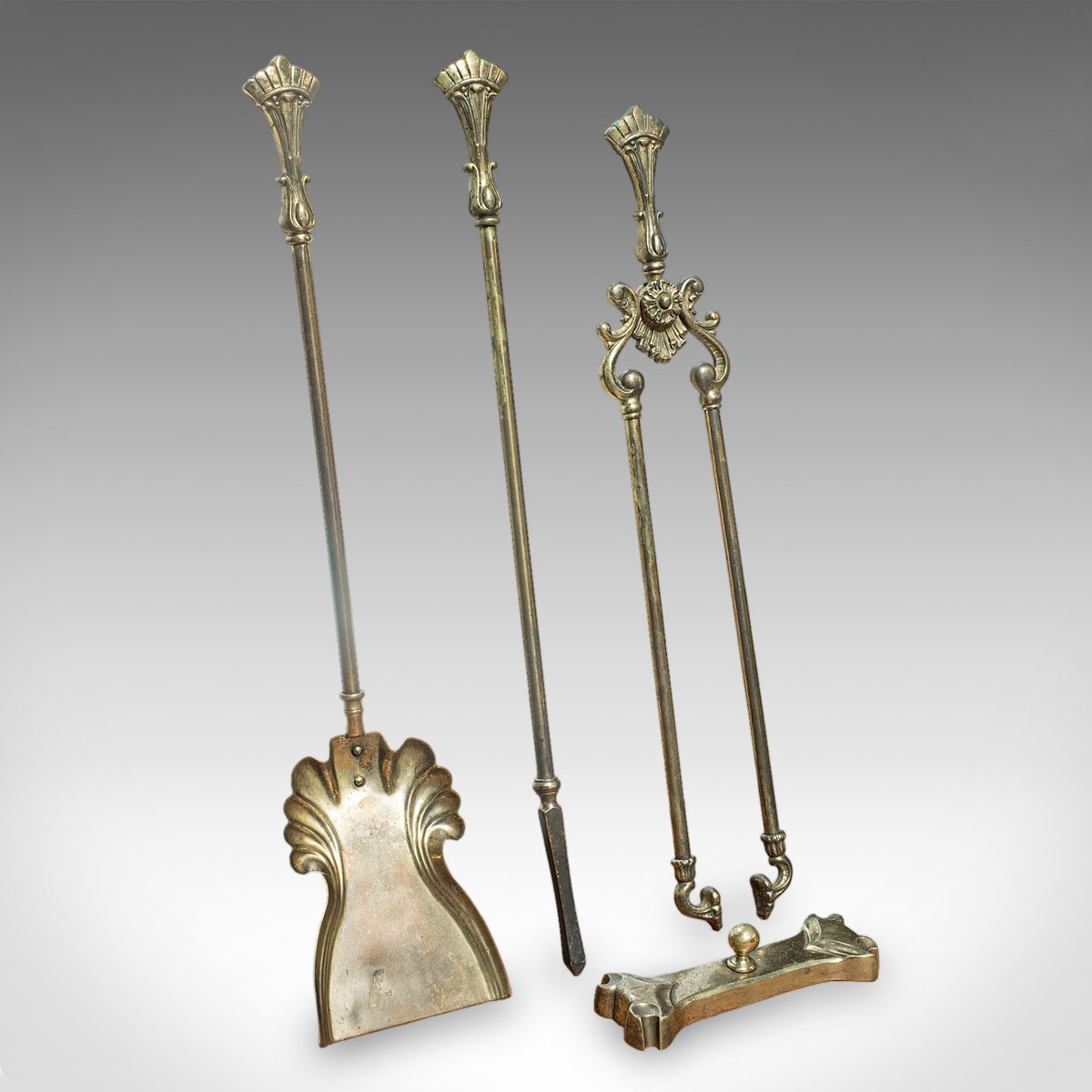 Antique English Art Nouveau Victorian Fireside Tools, 1900s, Set of 4 ...