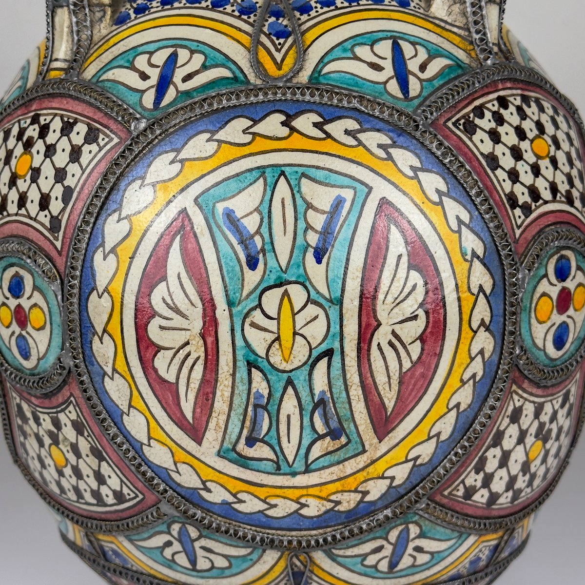 Vintage Moroccan Palatial Pottery Vase, 1930s-1950s for sale at Pamono