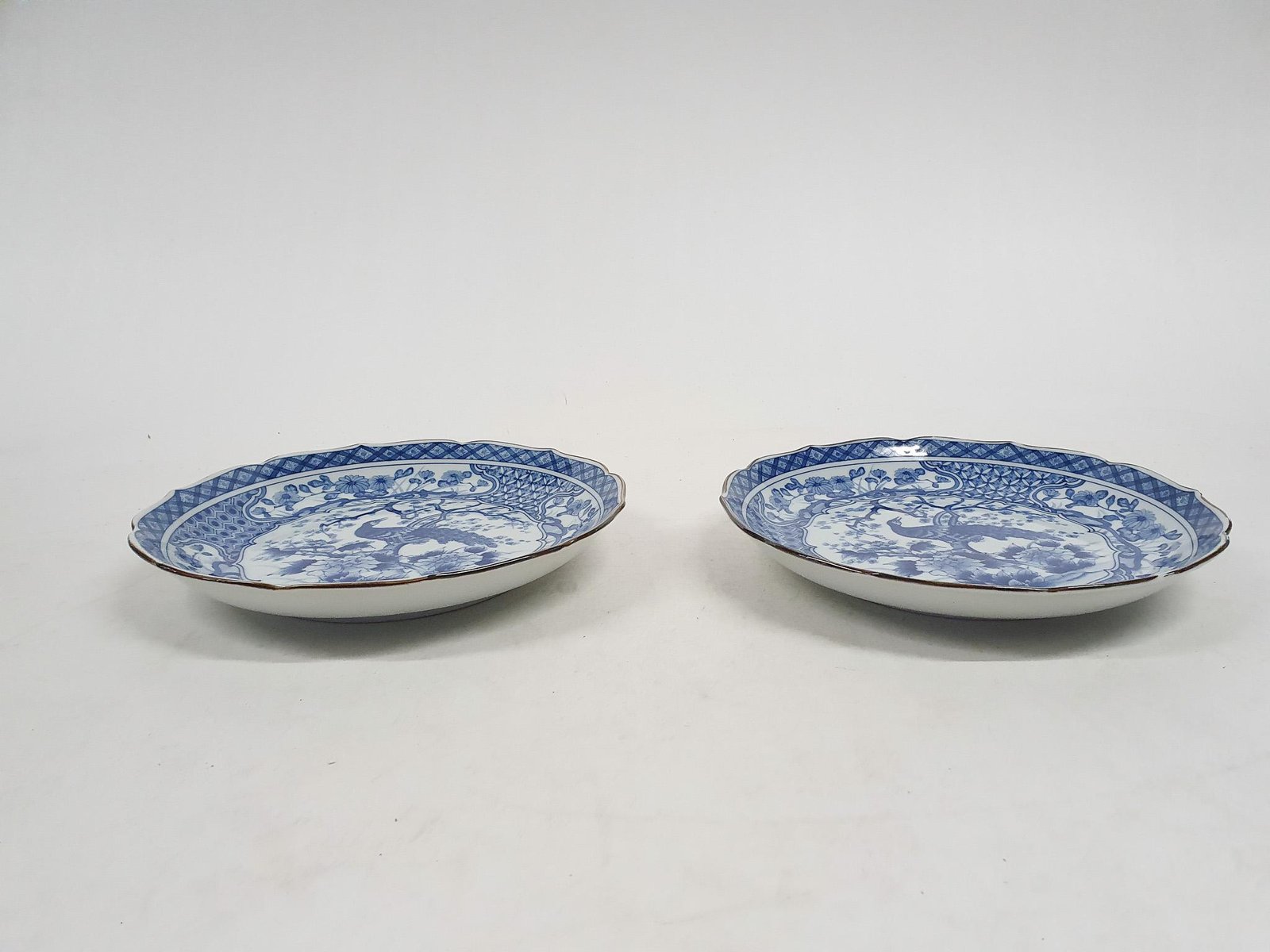 Porcelain Plates with Peacocks by Andrea for Sadek, Japan, 1970s, Set ...