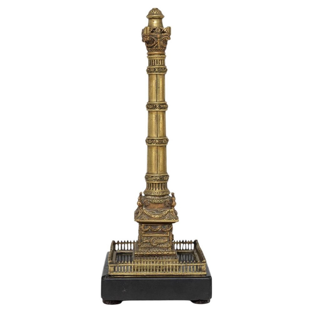 19th Century Grand Tour Roman Column in Worked Bronze, 1850 for sale at ...