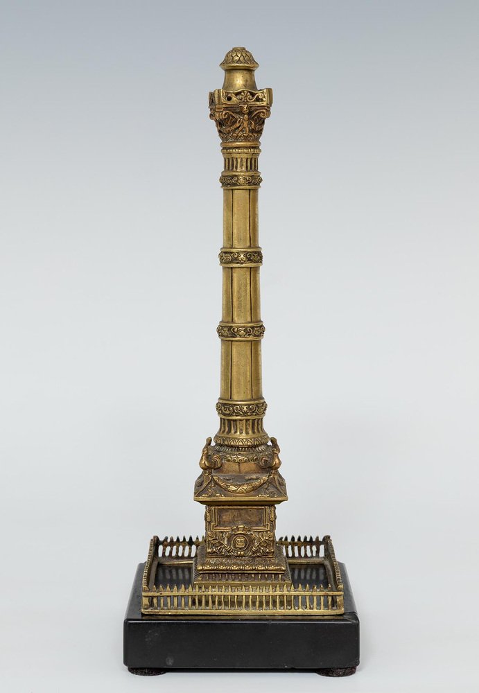 19th Century Grand Tour Roman Column in Worked Bronze, 1850 for sale at ...