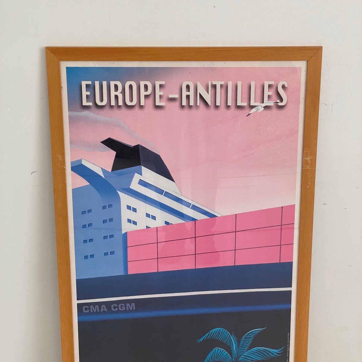 Cargo Ship French Line CMA CGM 2000 Europe/Caribbean Poster by Richard ...