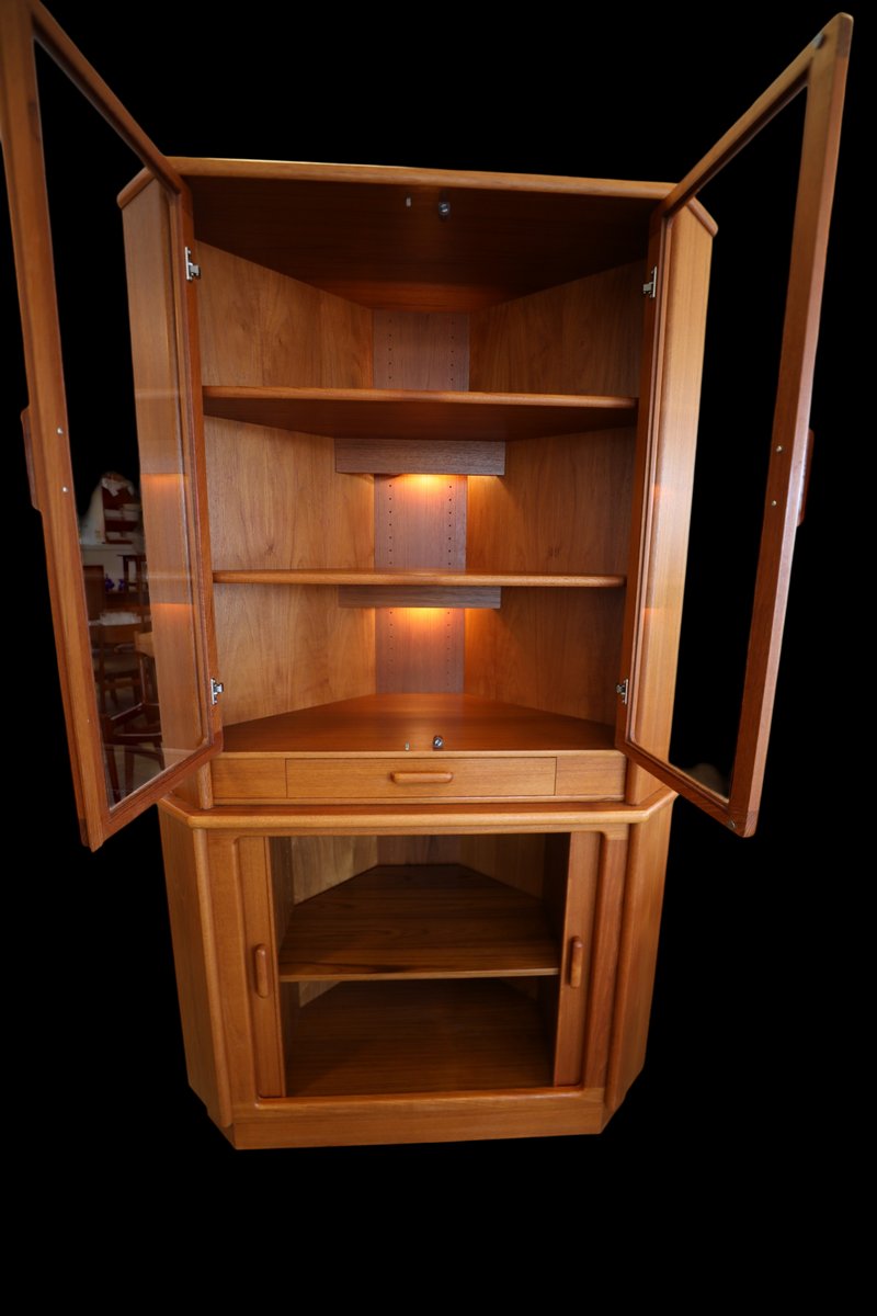 Vintage Danish Corner Cabinet in Teak from Dyrlund, 1960s for sale at ...
