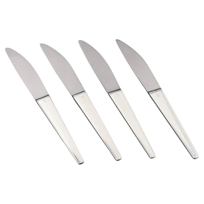 Couteaux Caravel par Henning Koppel pour Georg Jensen, 1940s, Set de 4 ...