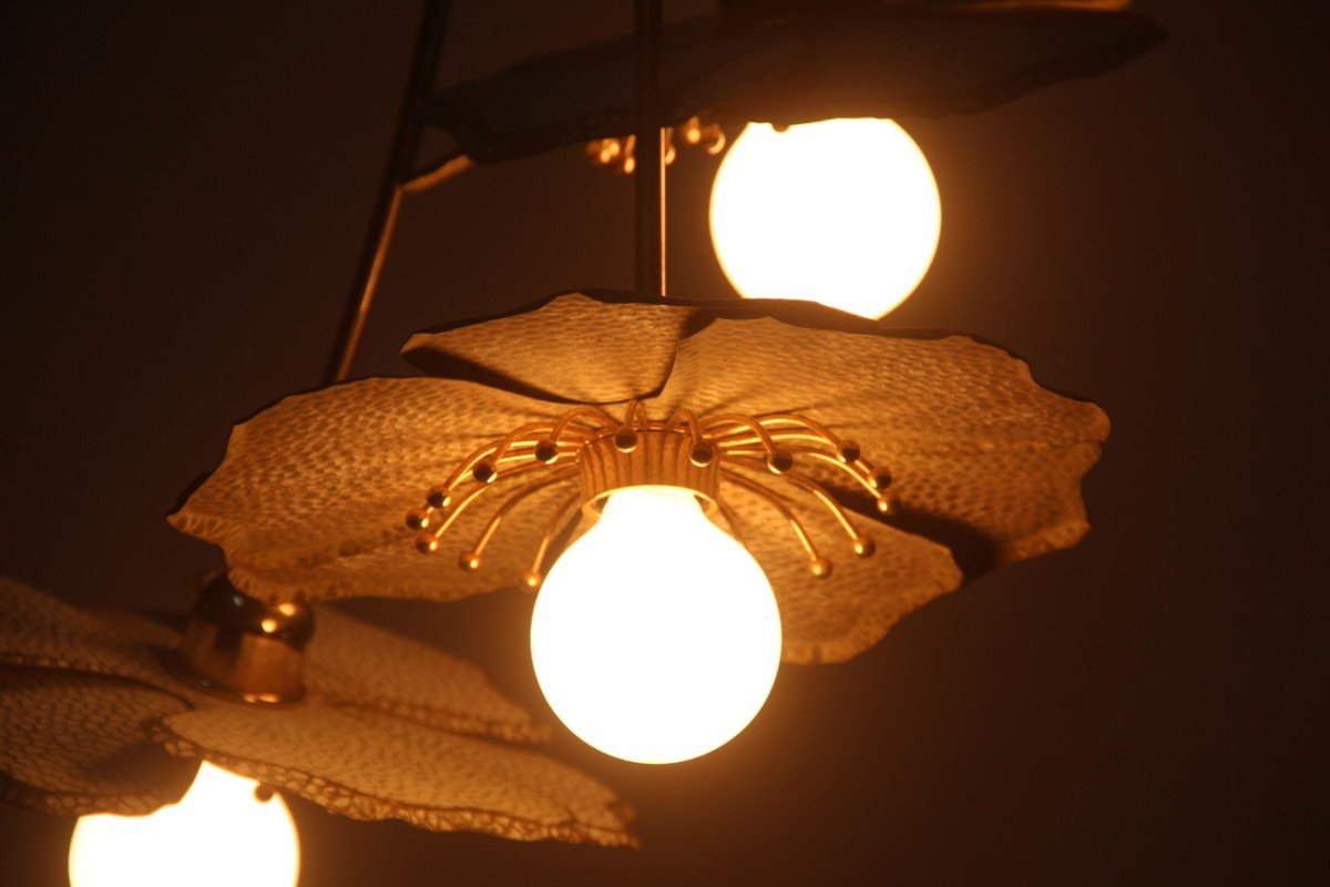 Vintage Italian Flower Ceiling Light, 1970s bei Pamono kaufen