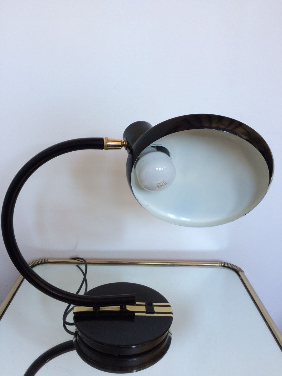 Vintage Table Lamp with Racing Car Stripes, 1950s for sale at Pamono