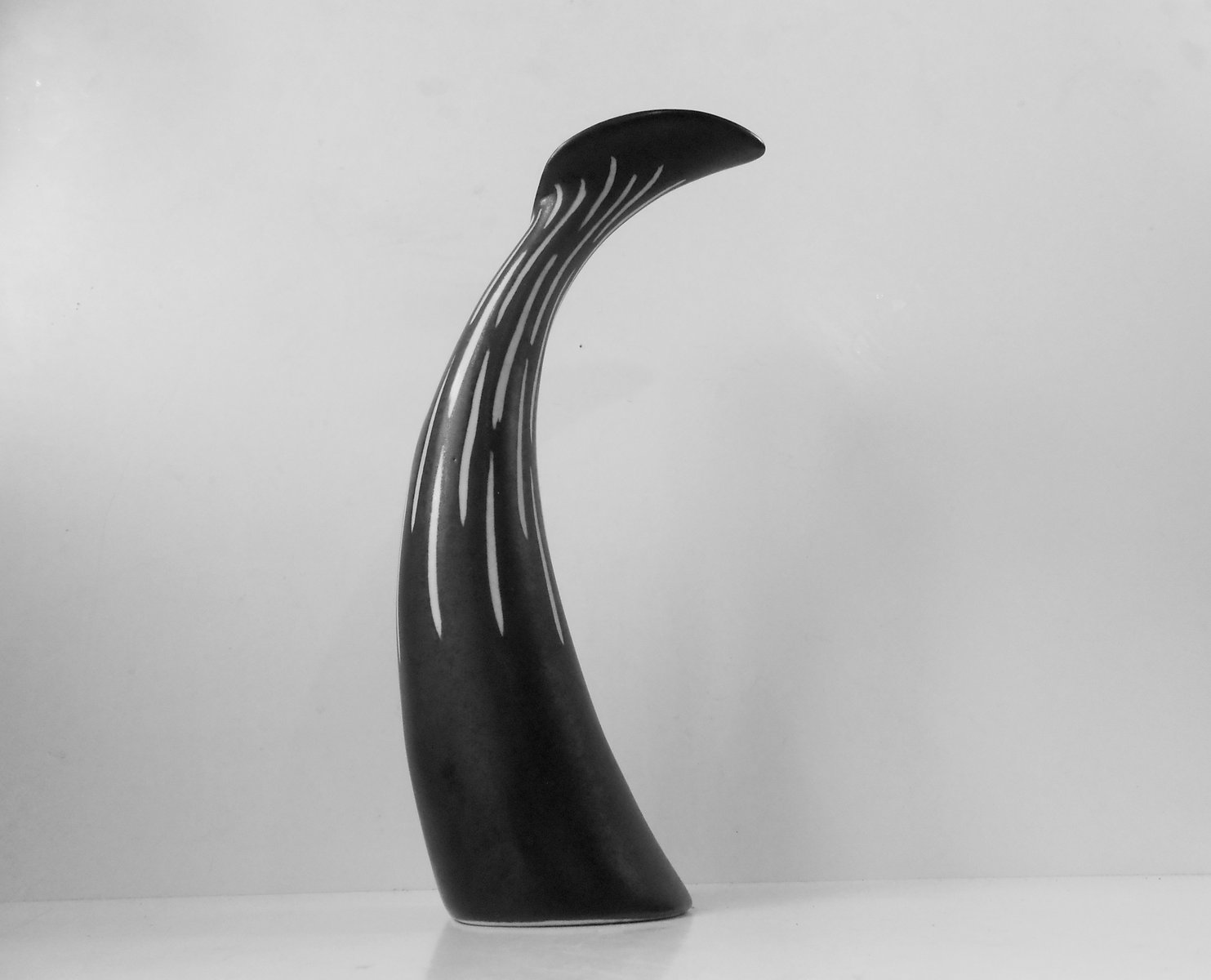 Danish Modernist Biomorphic Vase by Aksel Sigvald Nielsen for Knabstrup ...