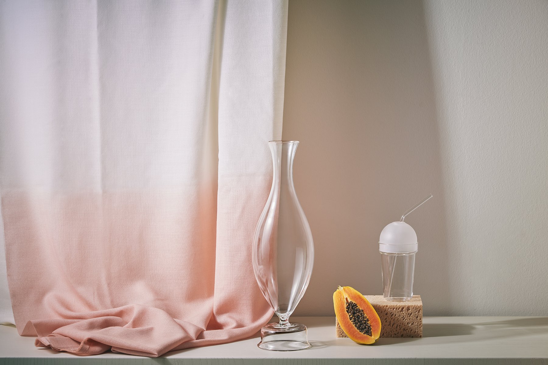 Pims Bottle in Blown Glass by Aldo Cibic for Paola C. for sale at Pamono