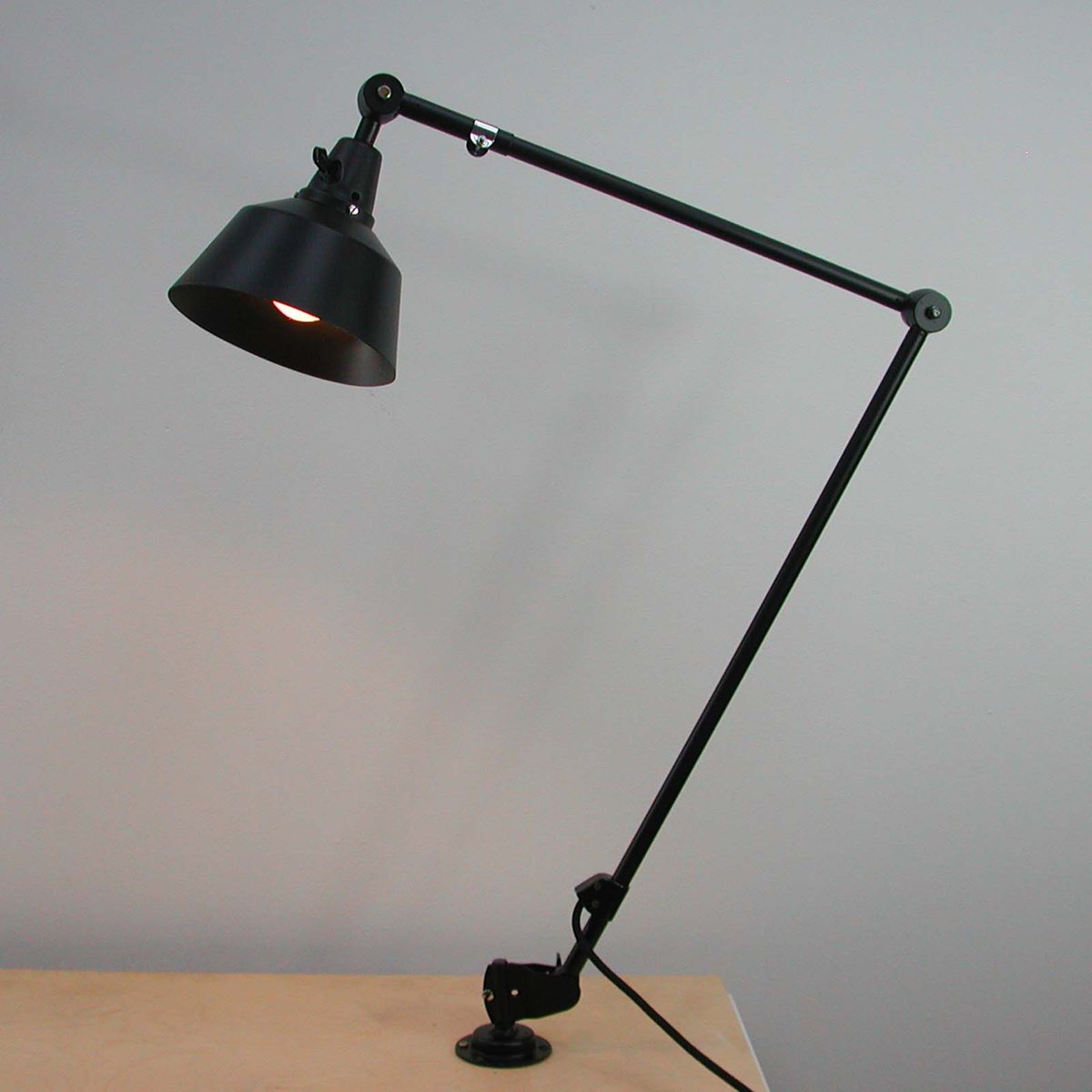 Vintage Industrial Articulated Arm Lamp by Curt Fischer for Midgard for ...