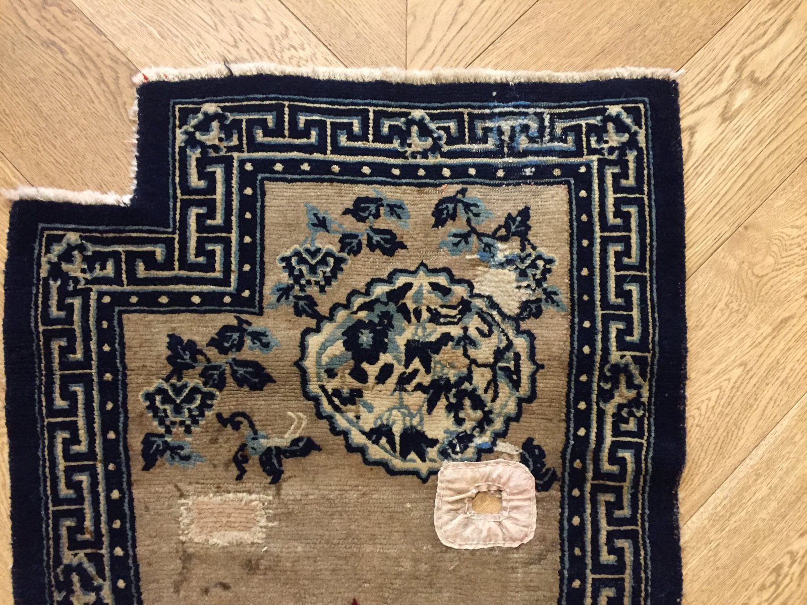 Antique Tibetan Hand-Knotted Saddle Rug with Tang & Song Dynasty ...