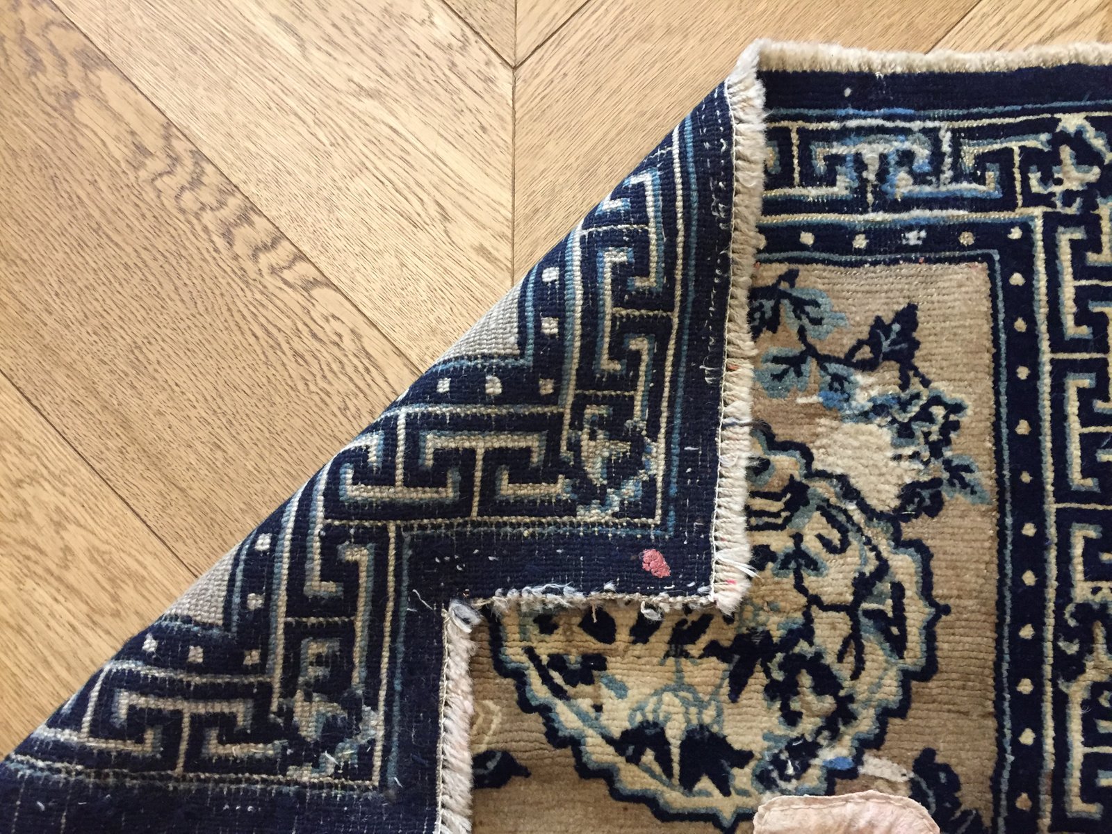 Antique Tibetan Hand-Knotted Saddle Rug with Tang & Song Dynasty ...