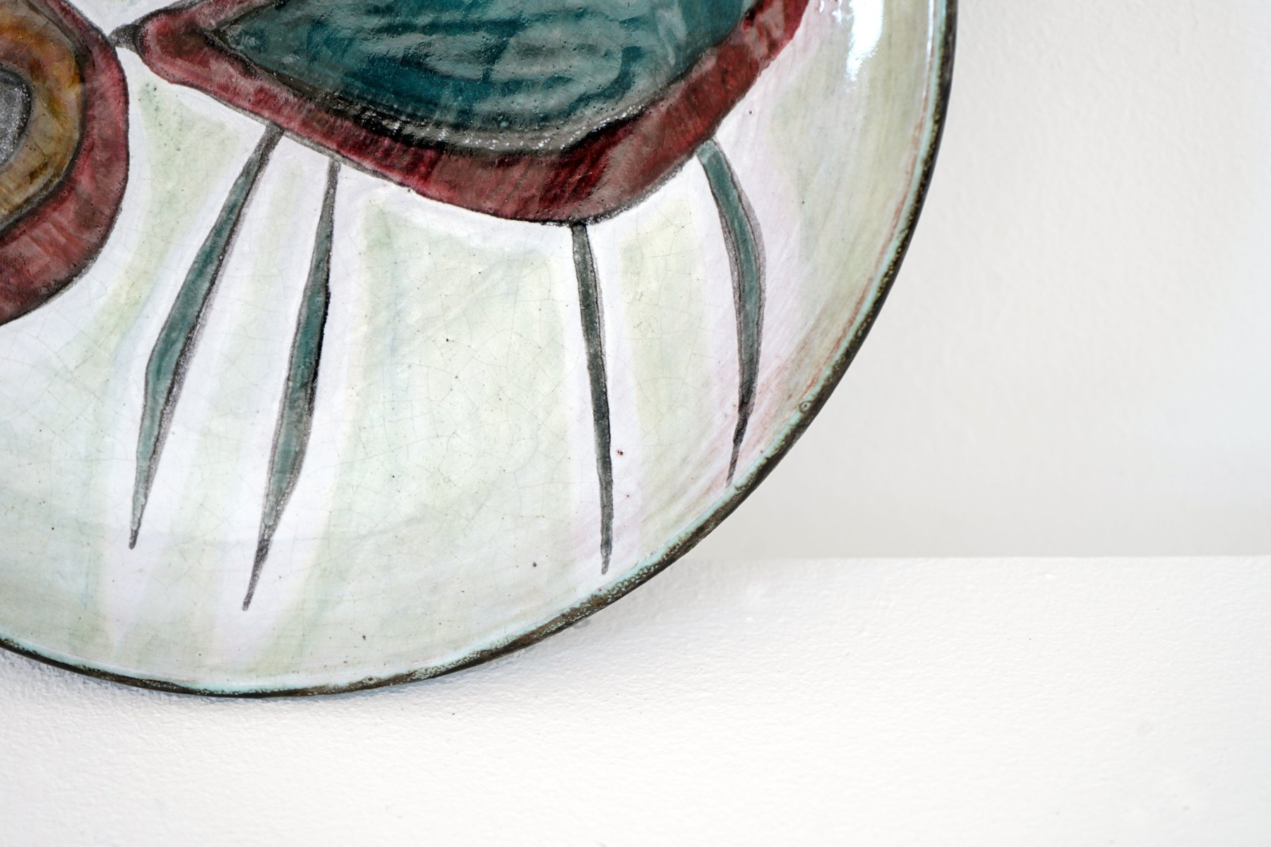 Keramik Wandteller von Jacques Poussine, 1950er bei Pamono kaufen