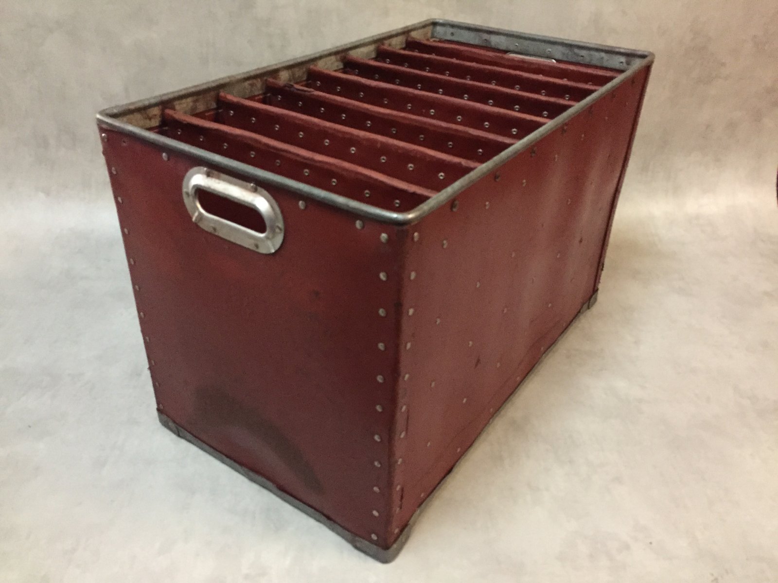 Vintage Industrial Filing Box in Waxed Cardboard from Suroy for sale at ...