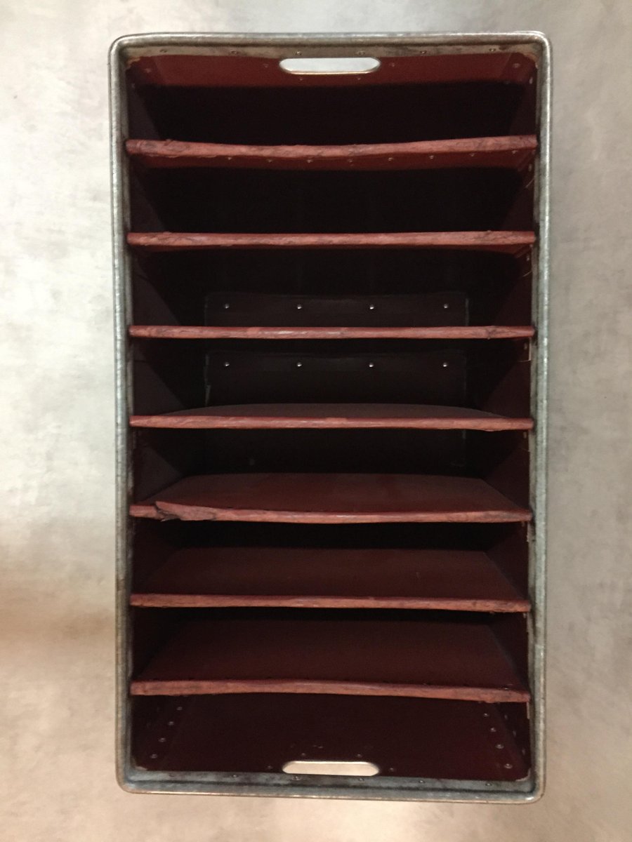Vintage Industrial Filing Box in Waxed Cardboard from Suroy for sale at ...