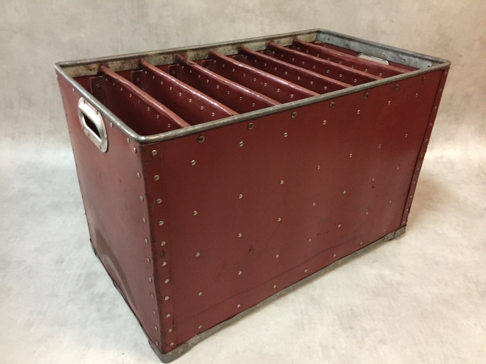 Vintage Industrial Filing Box in Waxed Cardboard from Suroy for sale at ...
