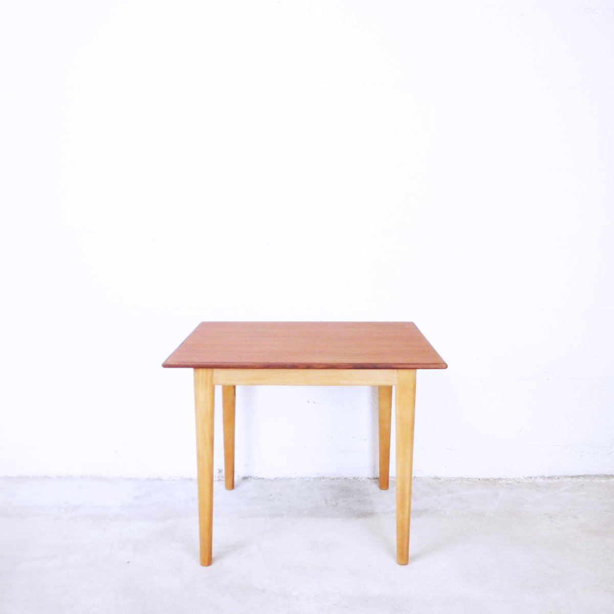Vintage Teak & Birch Side Table for sale at Pamono