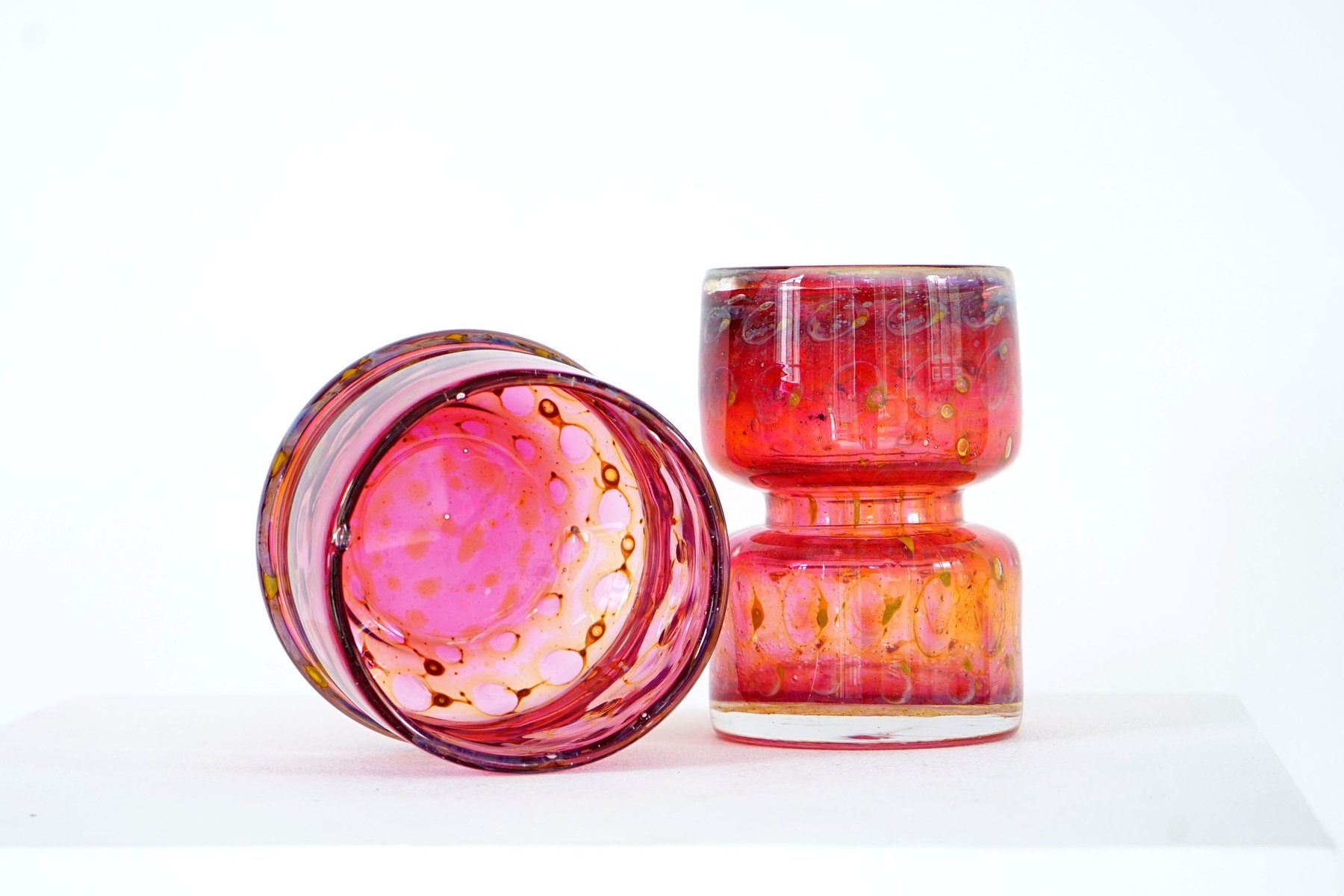 Glasses with Peacock Eye Motifs by Erwin Eisch, 1970s, Set of 4 for ...