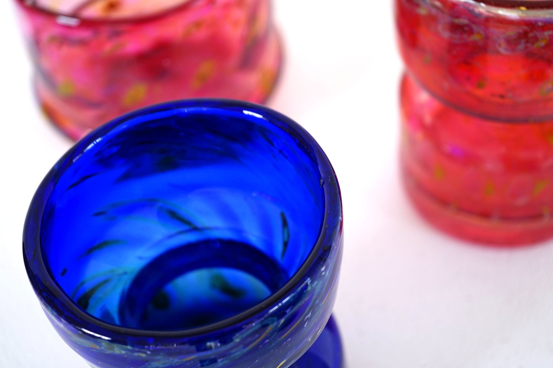 Glasses with Peacock Eye Motifs by Erwin Eisch, 1970s, Set of 4 for ...