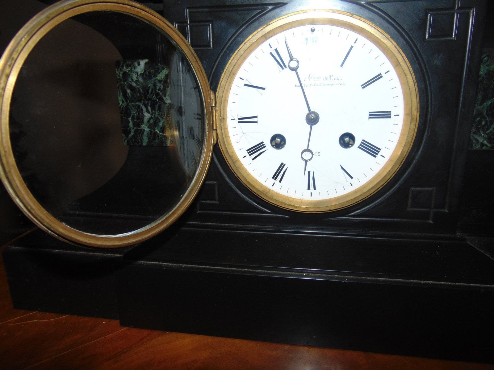 Antique Marble Sailor Clock for sale at Pamono