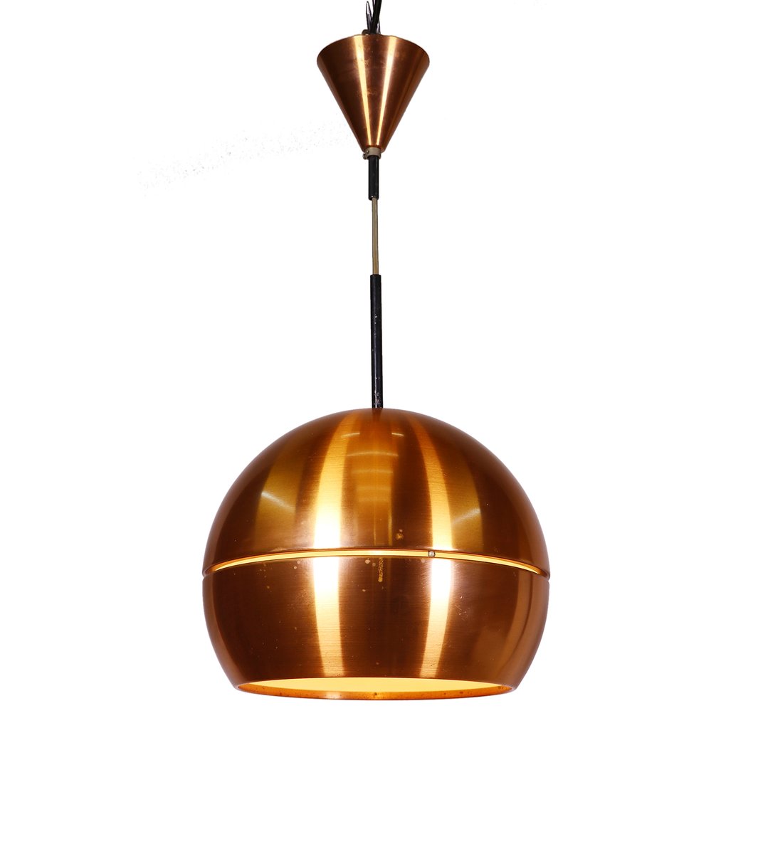 Mid-Century Modern Copper Pendant Lamp for sale at Pamono