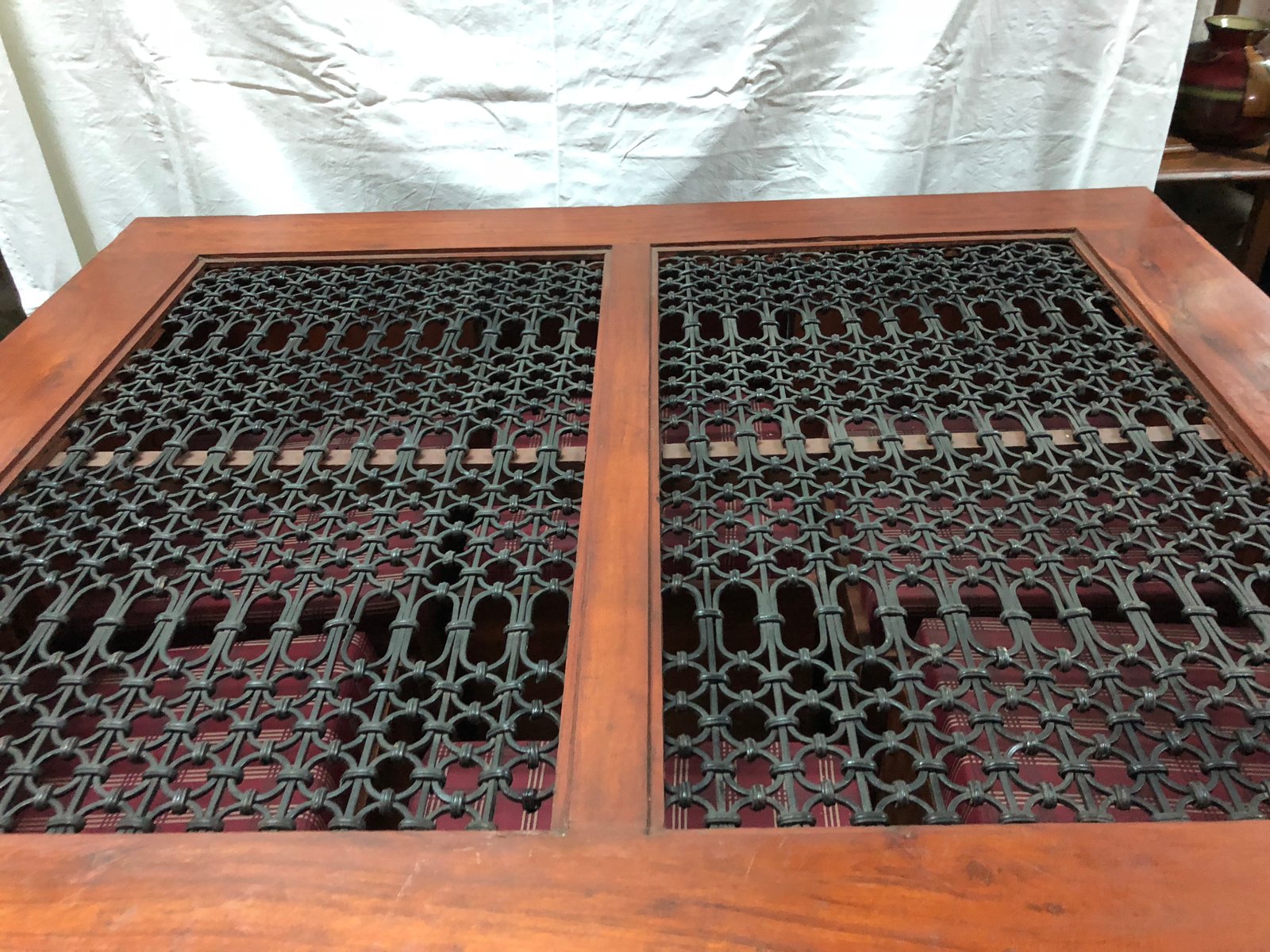 Antique Treasure Chest Table and 6 Chairs, Set of 3 for sale at Pamono