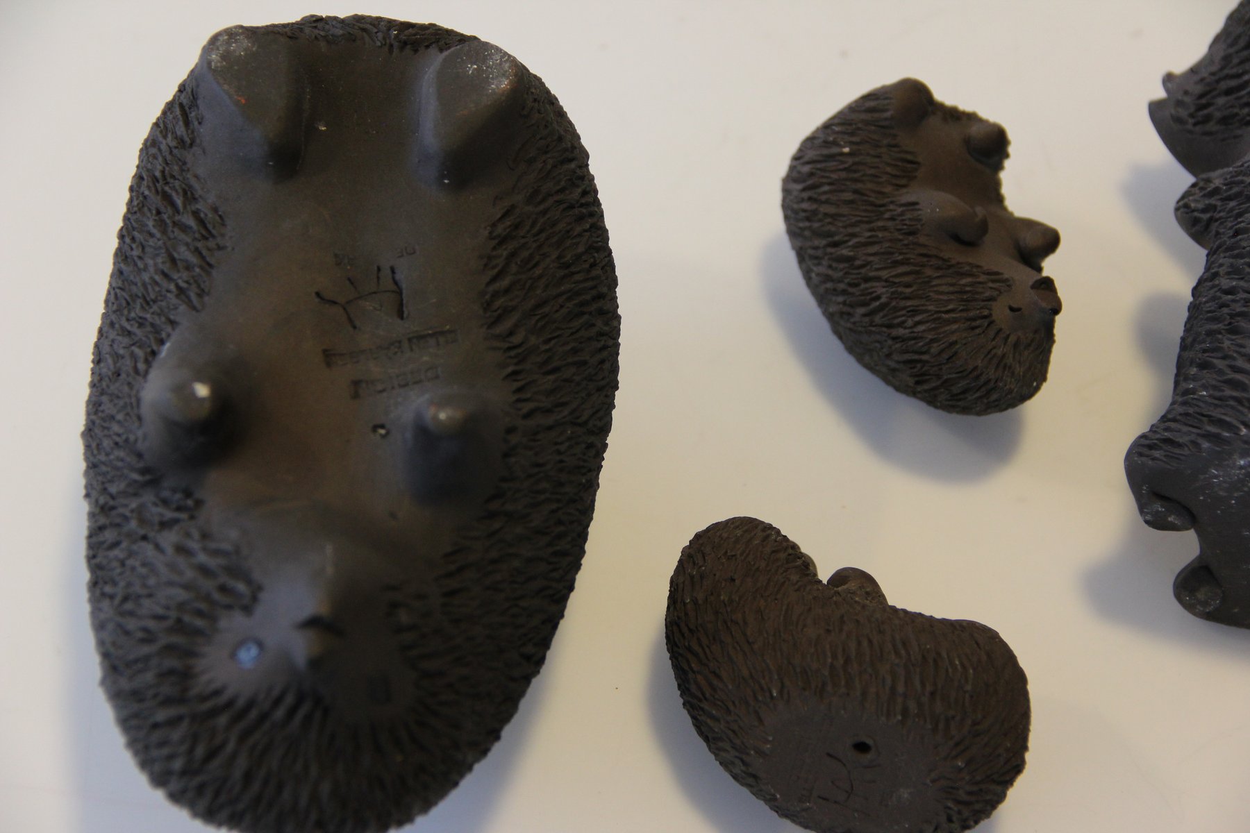 Vintage Family of Hedgehogs in Ceramic by Ellen Carlsen for Kähler, Set ...