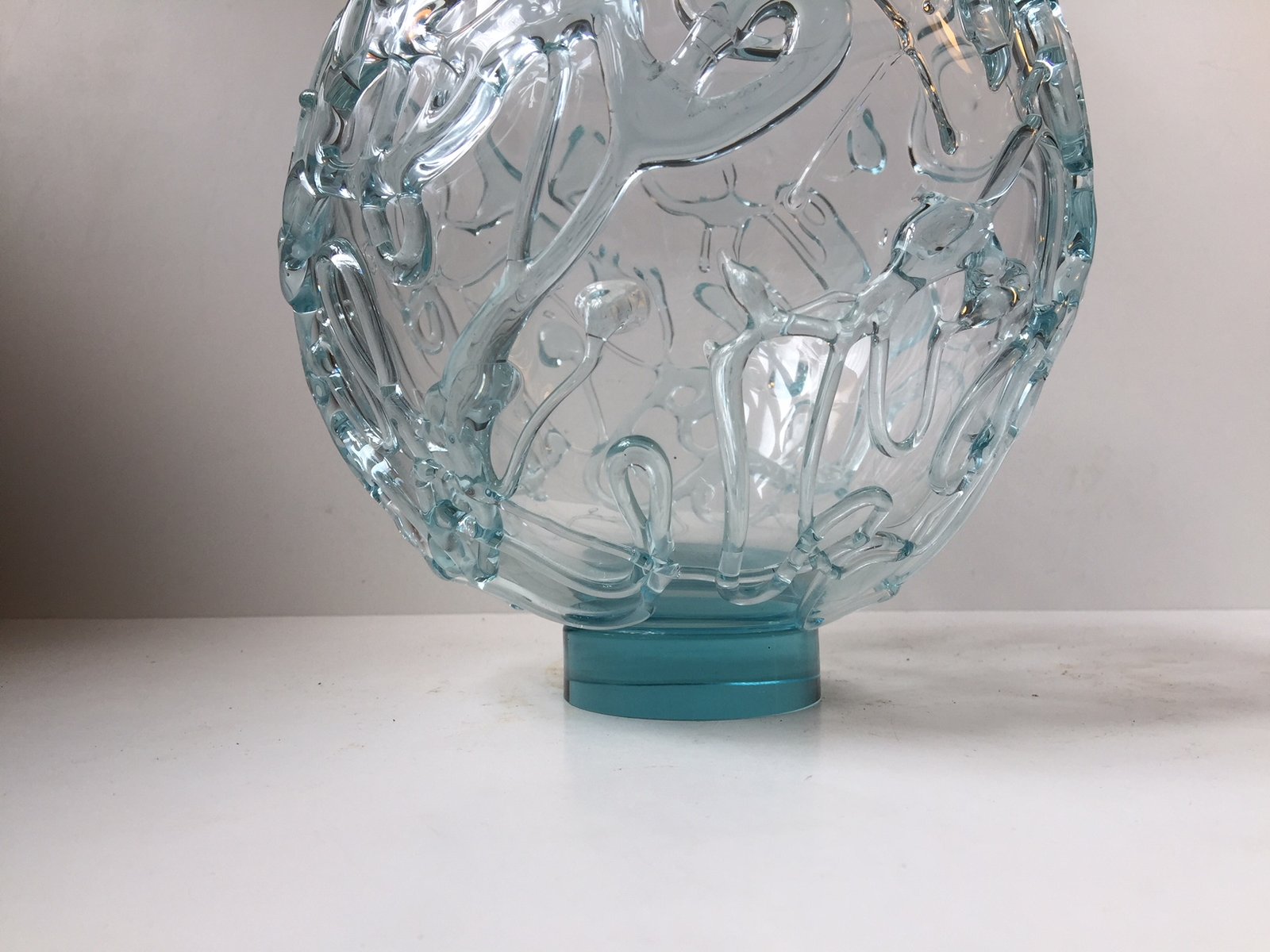 Spherical Art Glass Vase by Michael Bang for Holmegaard & Royal ...