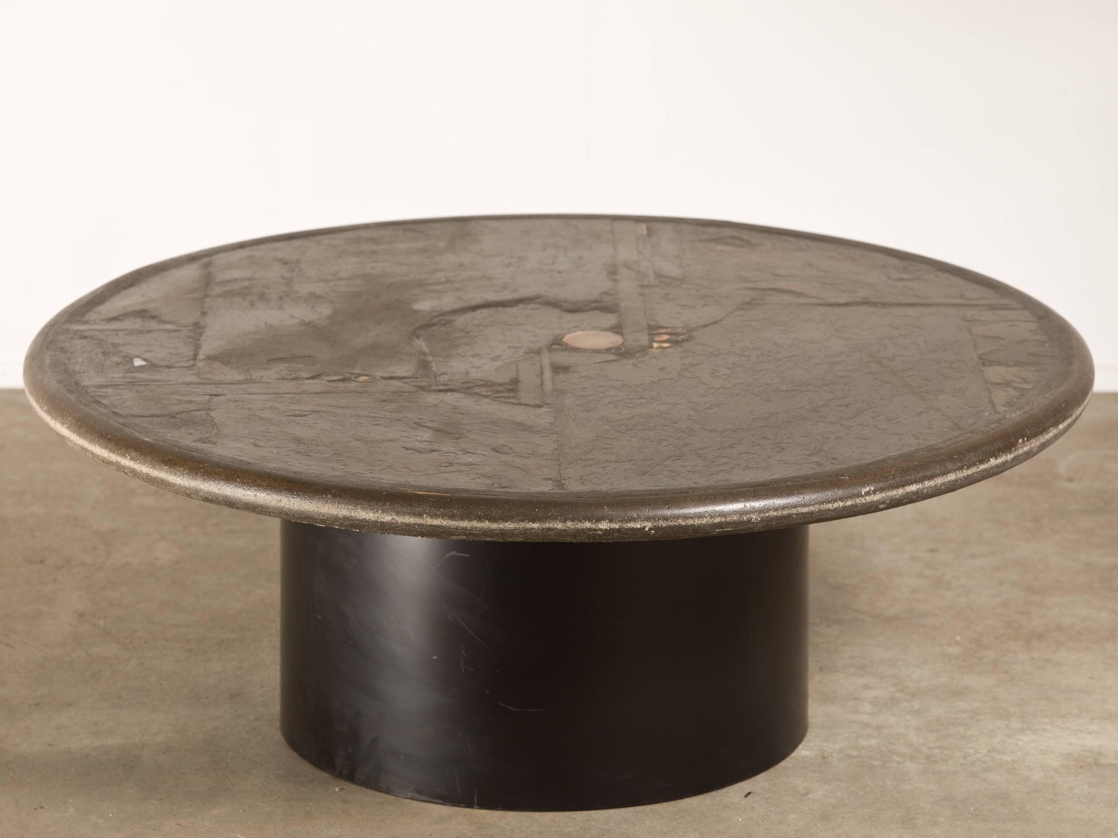 Vintage Slate Stone Coffee Table by Paul Kingma for sale at Pamono