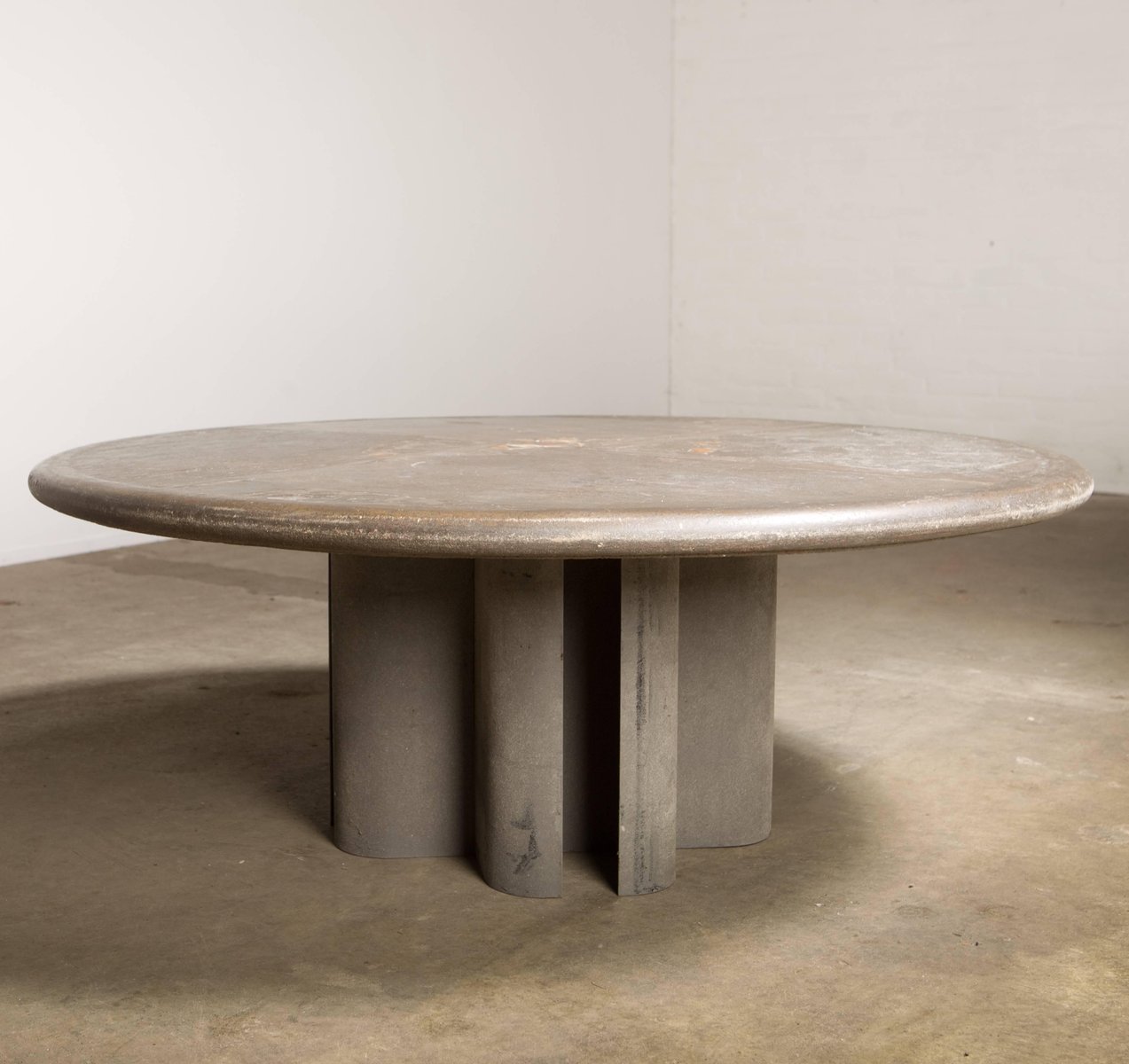 Grande Table Basse en Pierre d'Ardoise par Paul Kingma, 1989 en vente ...