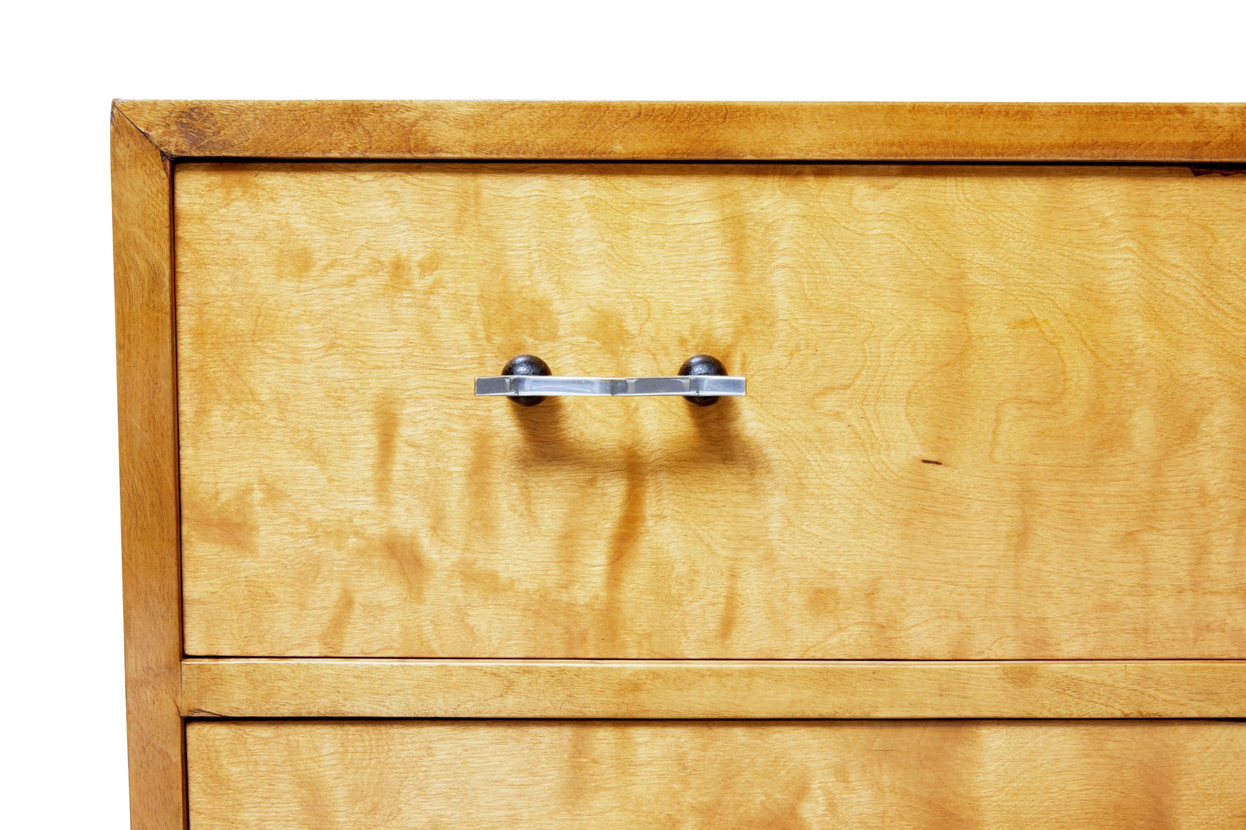 Schwedische Mid-Century Kommode aus Birke bei Pamono kaufen