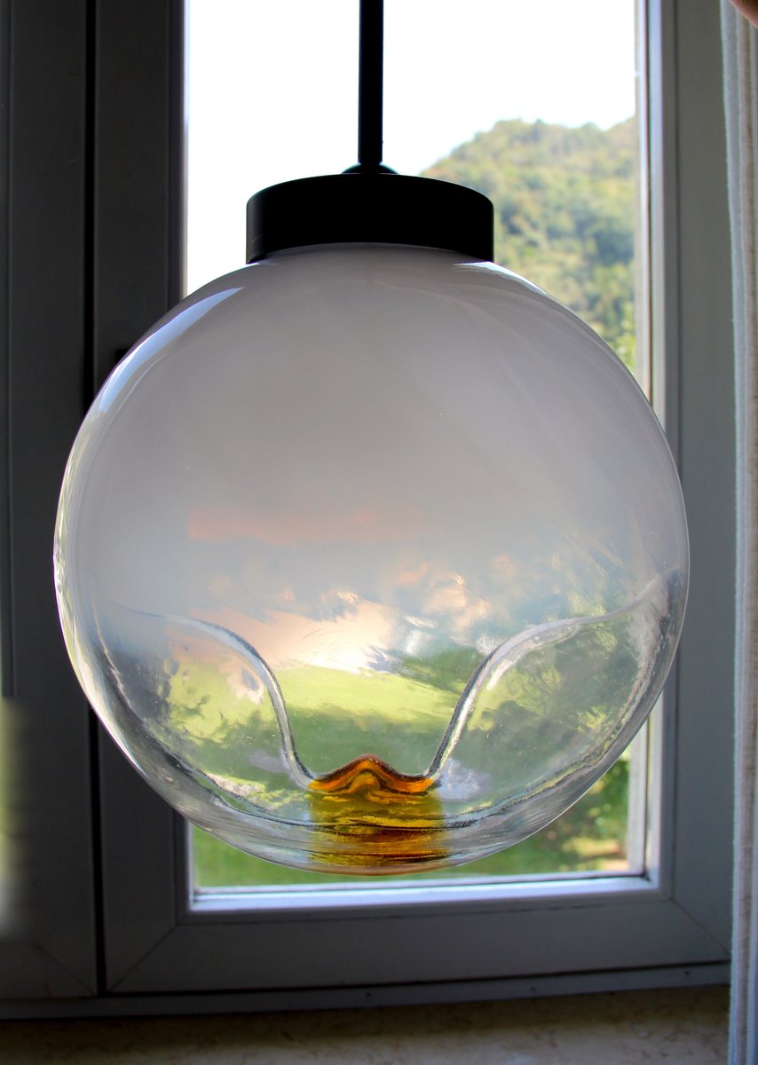 Membrane Ceiling Lamp from Mazzega, 1970s for sale at Pamono