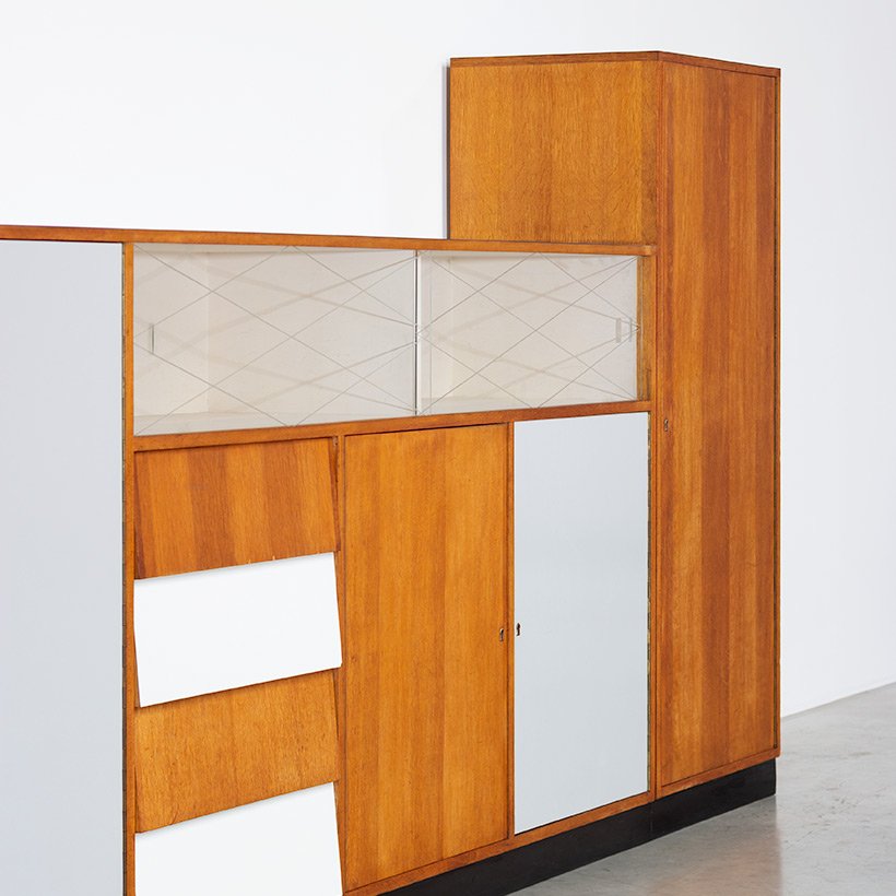 Large Formica School Sideboard, 1950s for sale at Pamono