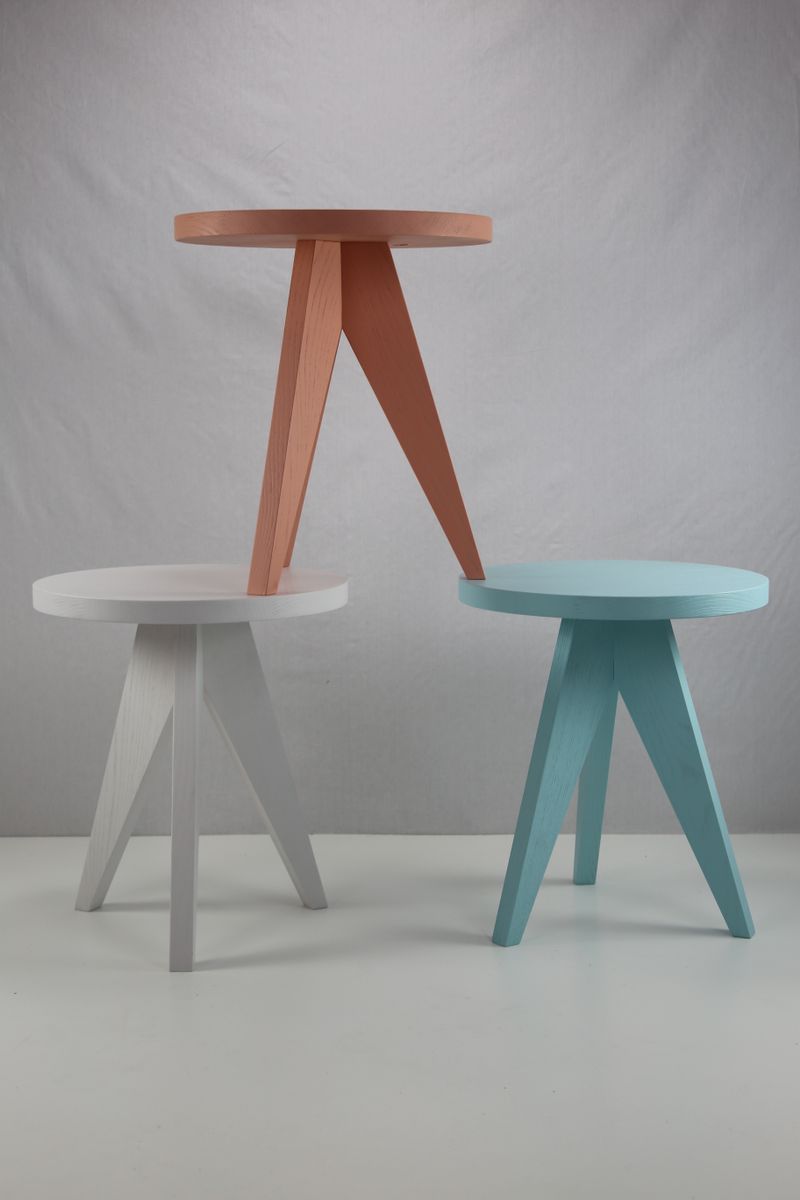 Lollipop Side Table in Light Blue by Dejan Stanojevic for ...
