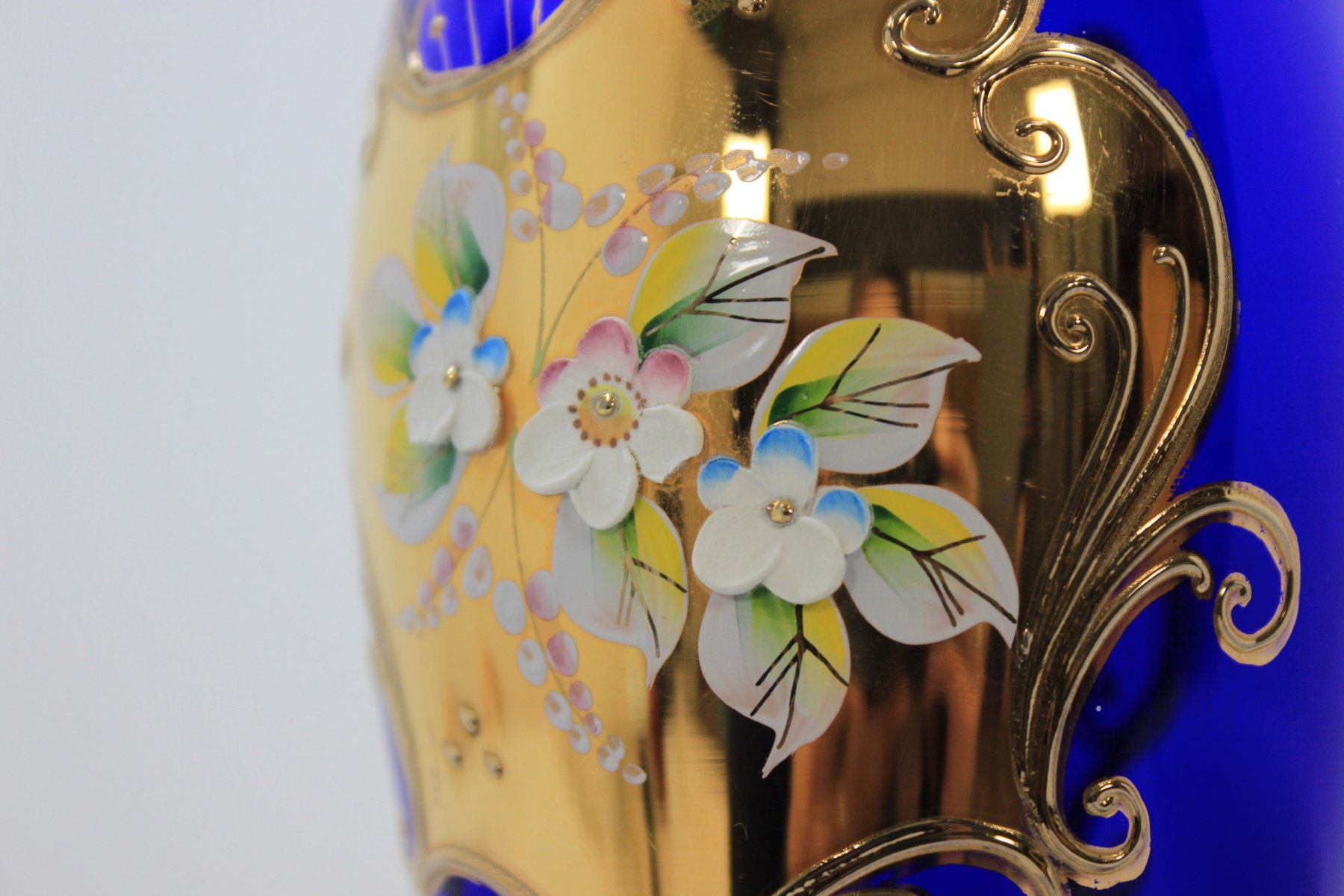 Czech Glass Vase from Novoborské Sklo, 1970s for sale at Pamono