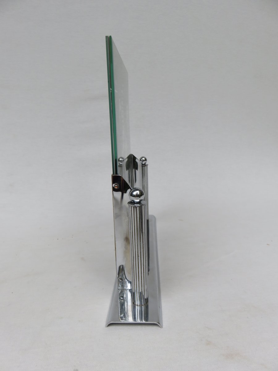 Large Vintage Chrome Picture Frame for sale at Pamono