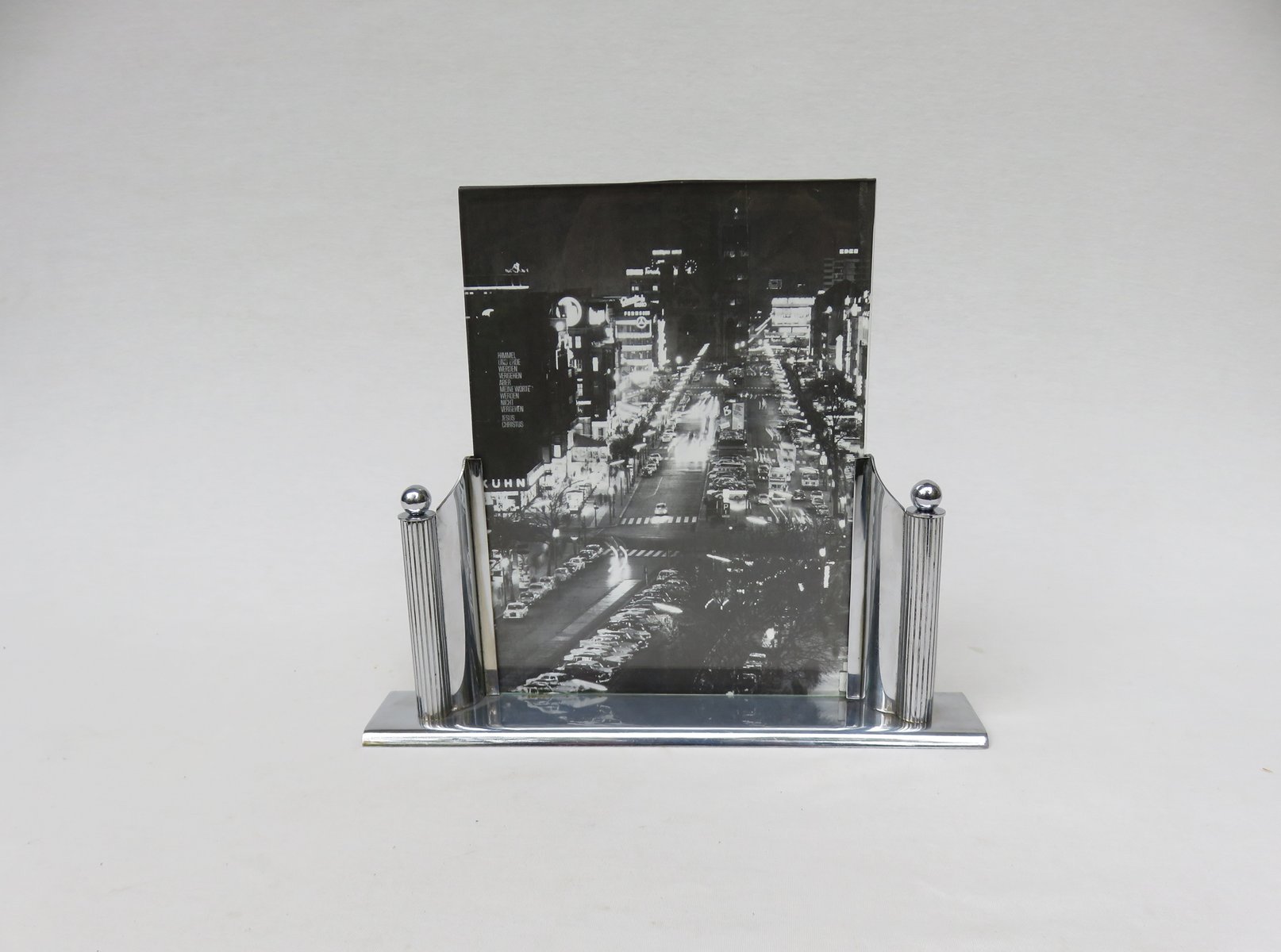 Large Vintage Chrome Picture Frame for sale at Pamono