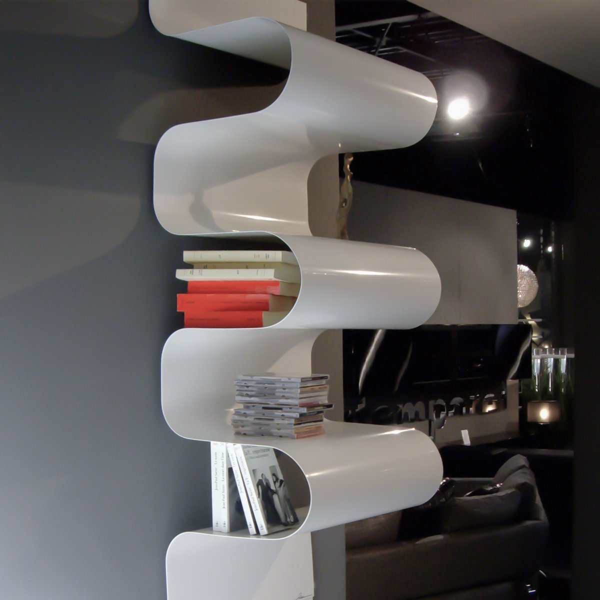 White Wave Bookshelf by Julien Vidame for sale at Pamono