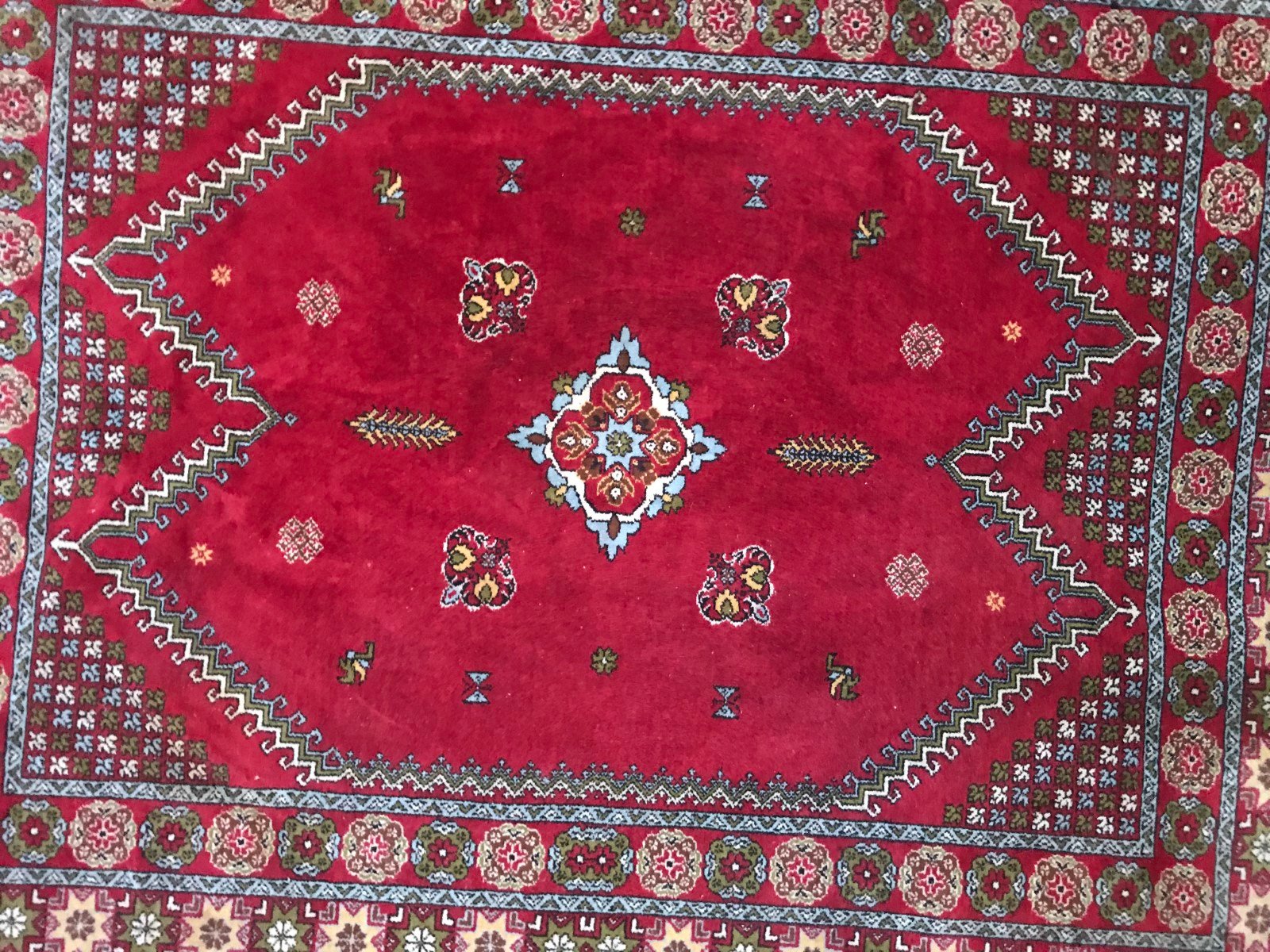 Tapis Tissé à la Main de Rabat Vintage, Maroc en vente sur Pamono