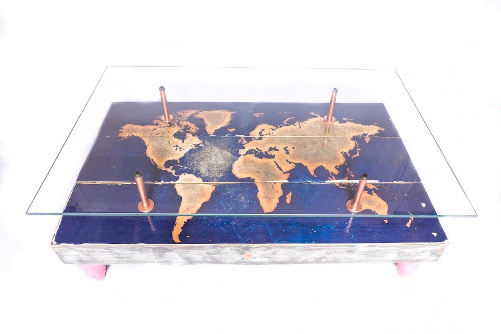 World Map Coffee Table from Cappa E Spada, 2015 for sale at Pamono